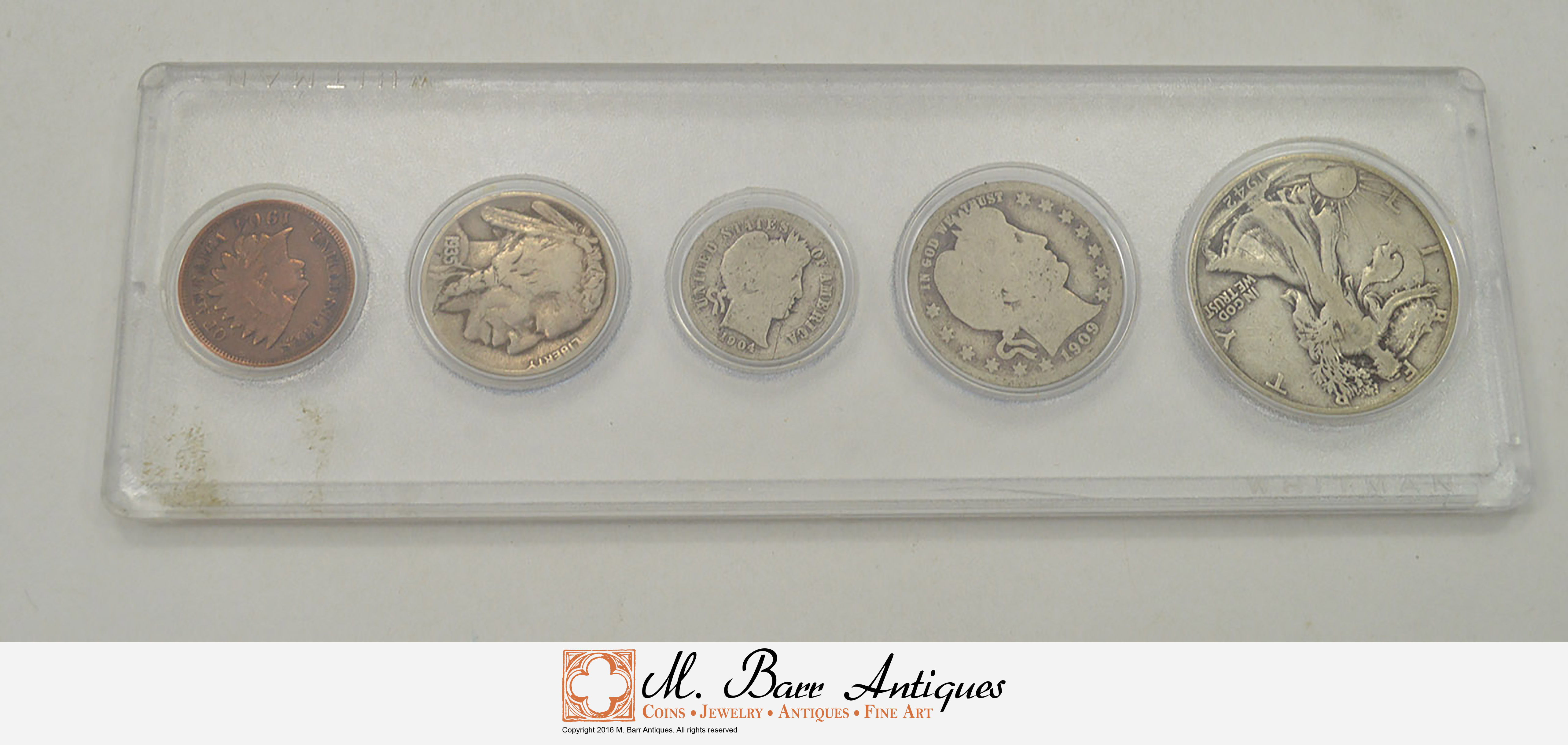 SILVER Coin Set (5) Assorted US Coins Set**** Historic US Collection ...