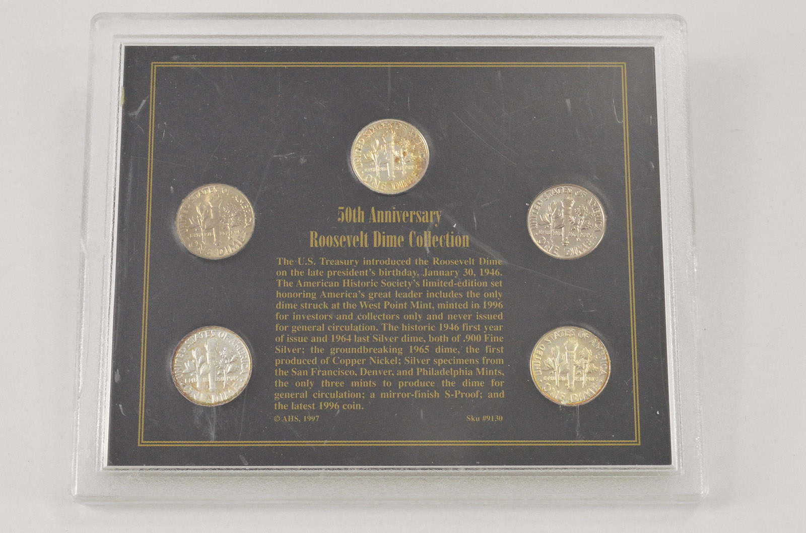 SILVER Coin Set 50th Anniversary Roosevelt Dime Collection Historic US ...