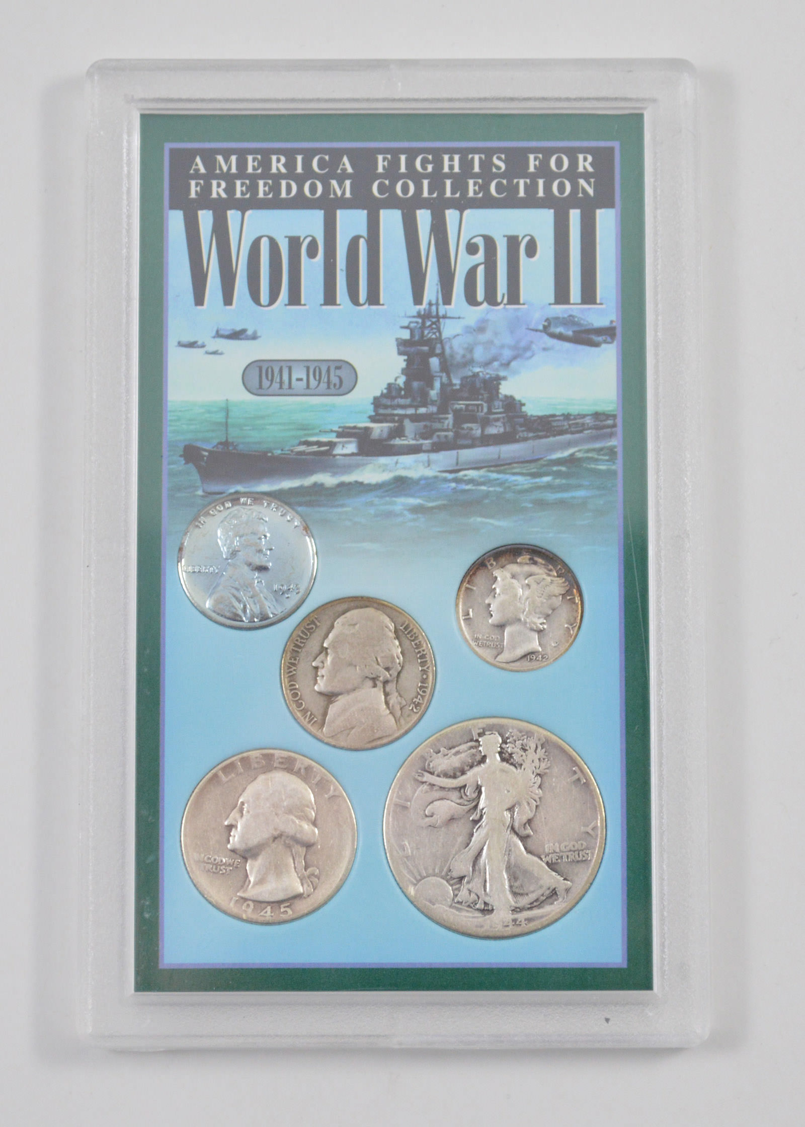 SILVER Coin Set America Fights for Freedom World War II Historic US ...