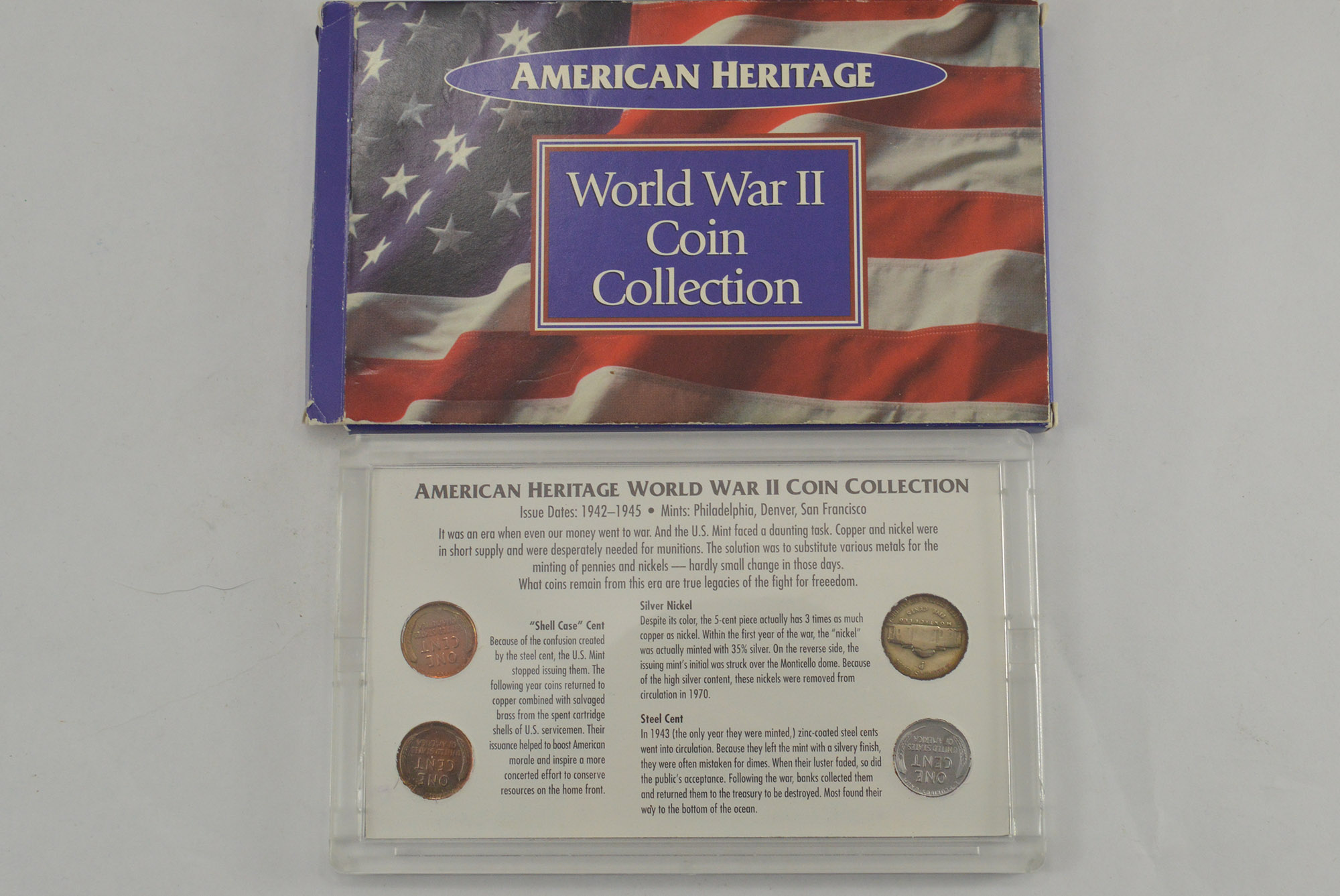 SILVER Coin Set American Heritage World War II Coin Collection Historic ...