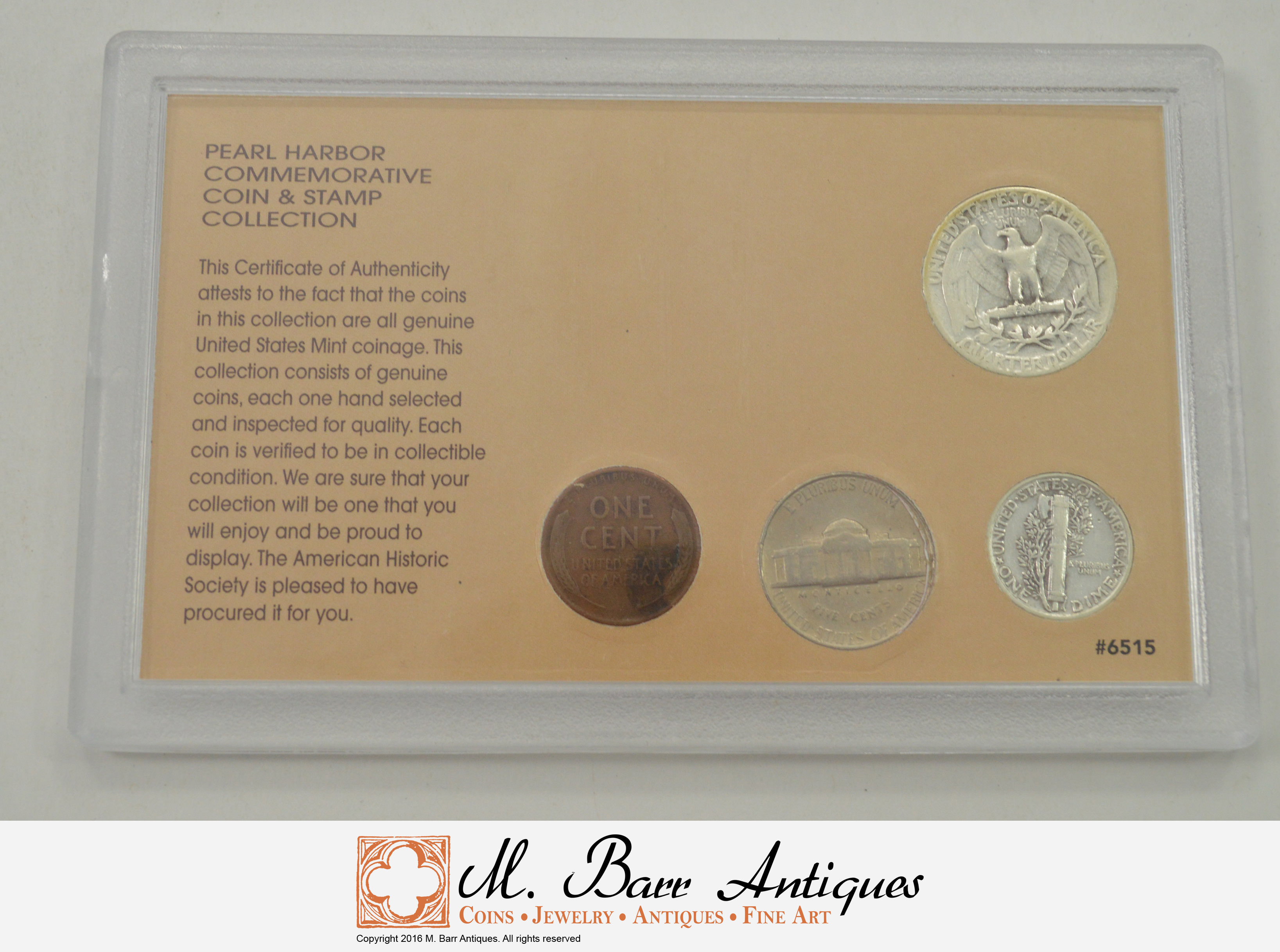 SILVER Coin Set Commemorative Coin & Stamp Collection - Pearl Harbor ...