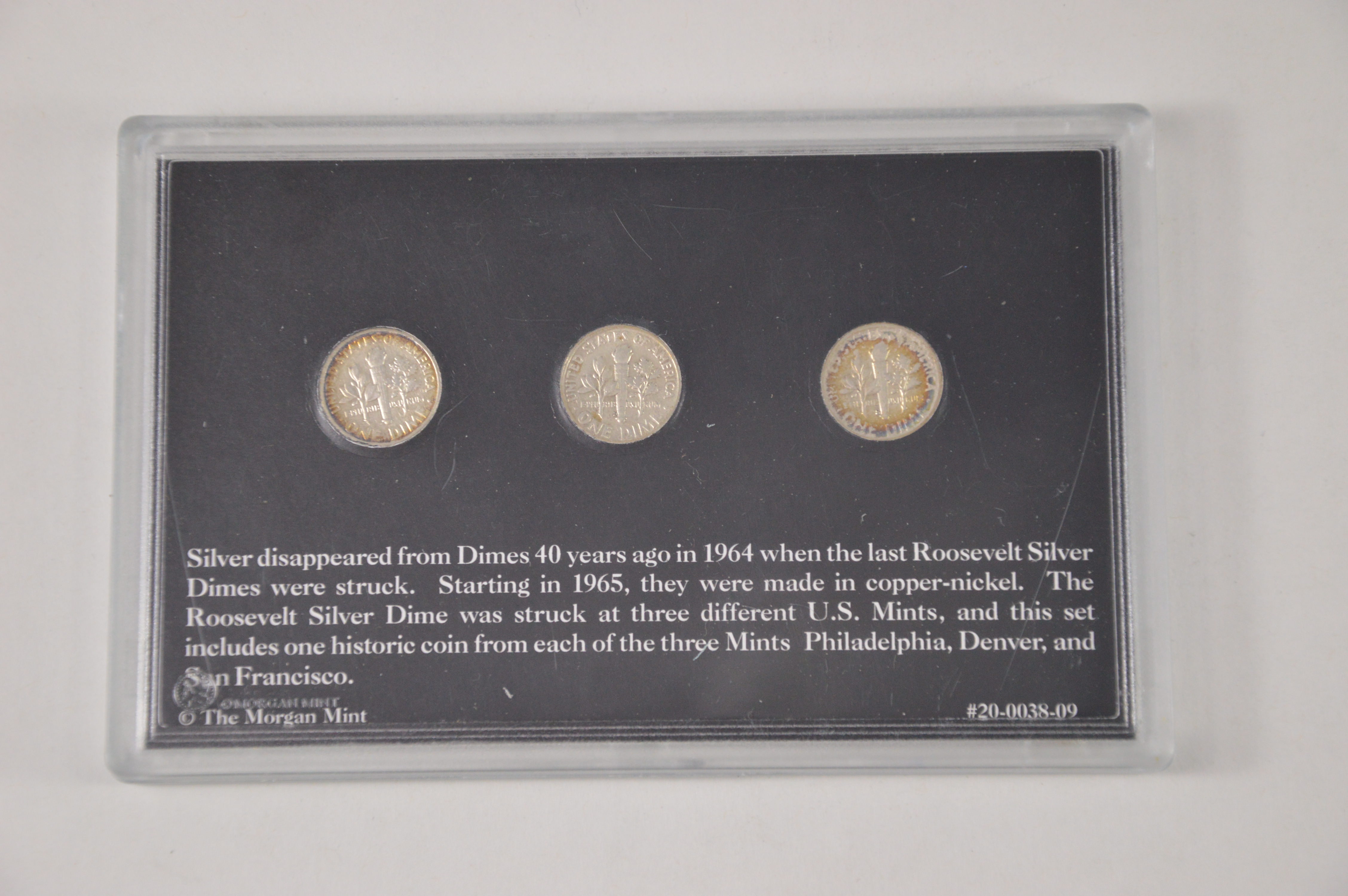 SILVER Coin Set Complete Roosevelt Silver Dime Mint Mark Collection ...