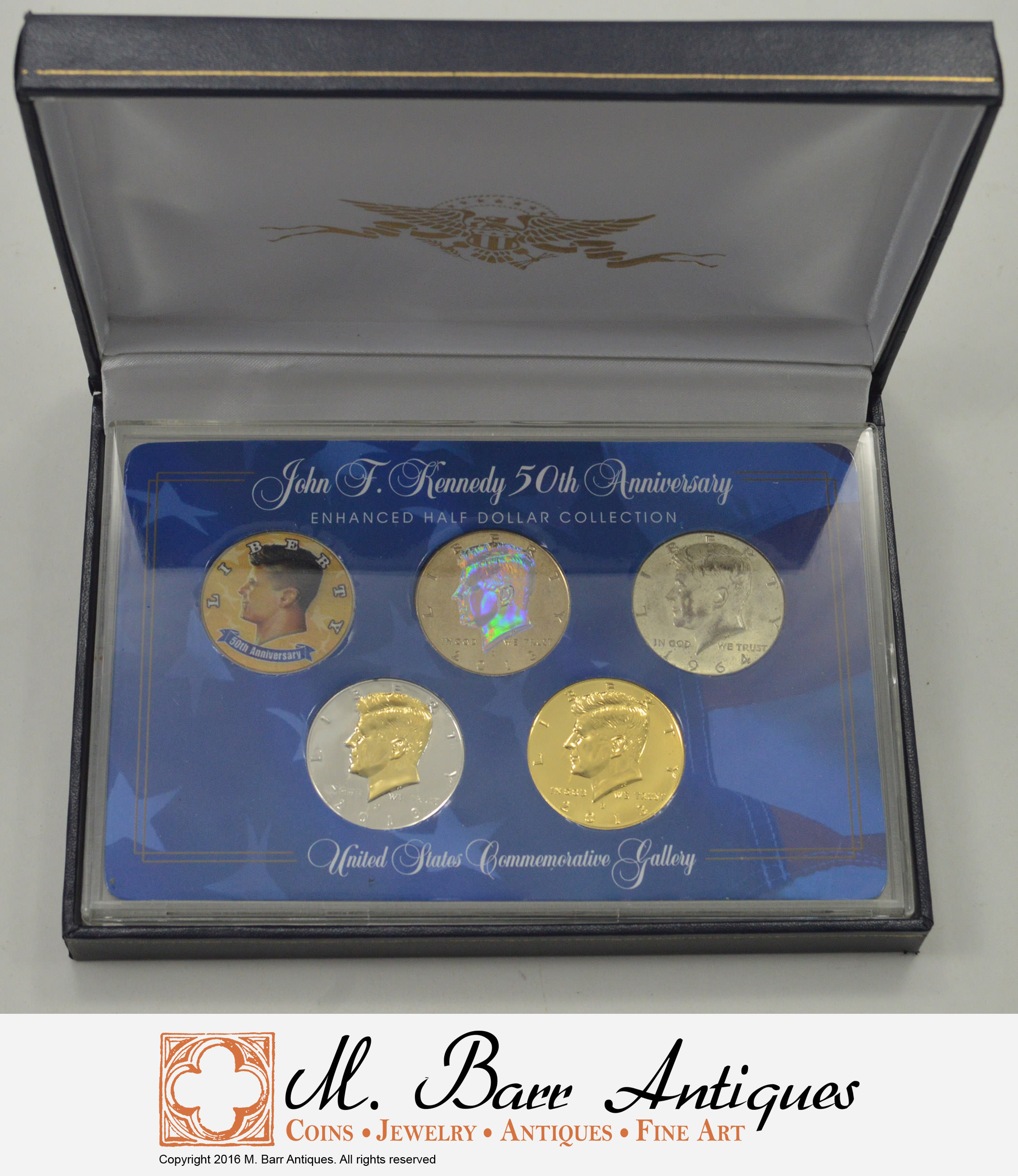 SILVER Coin Set John F. Kennedy 50th Anniversary Enhanced**** Historic ...