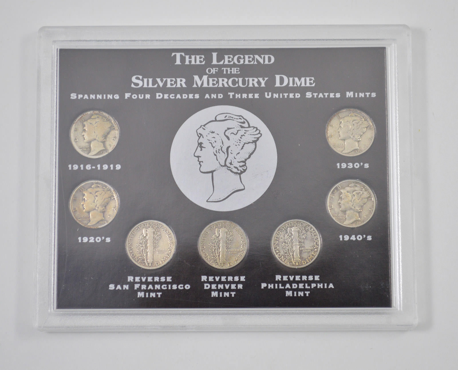 SILVER Coin Set Legend of the Silver Mercury Dime Historic US ...
