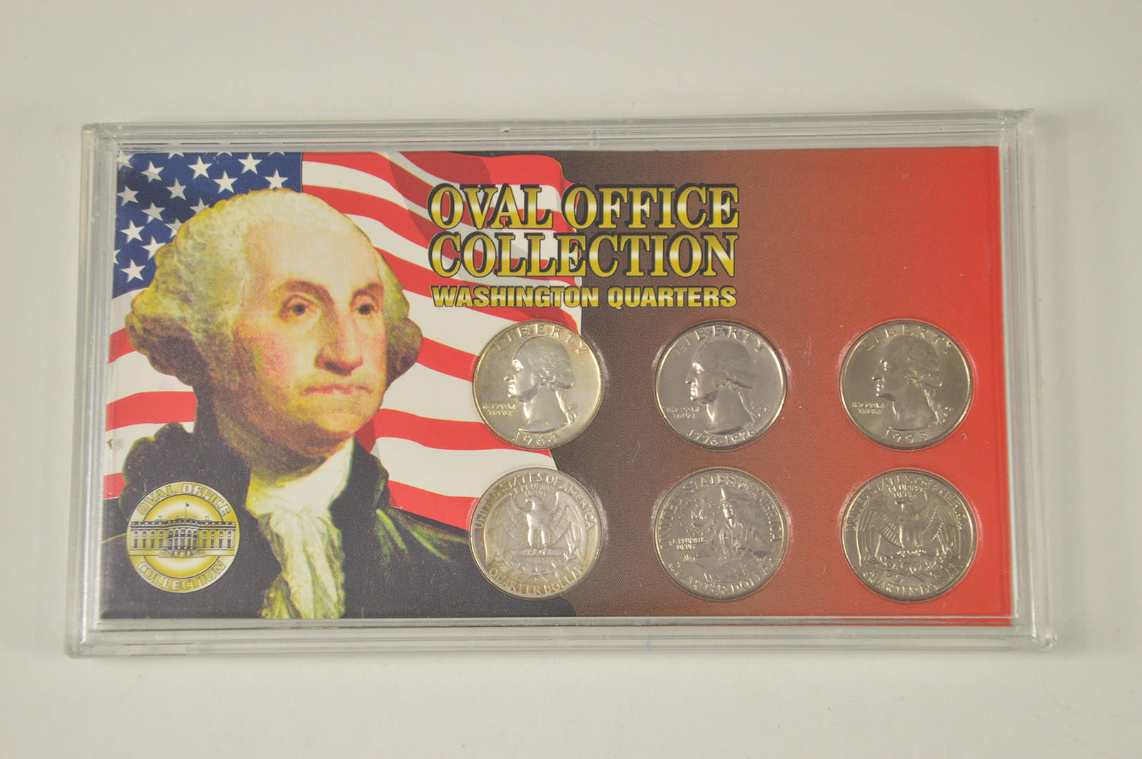 SILVER Coin Set Oval Office Collection Washington Quarters Historic US ...