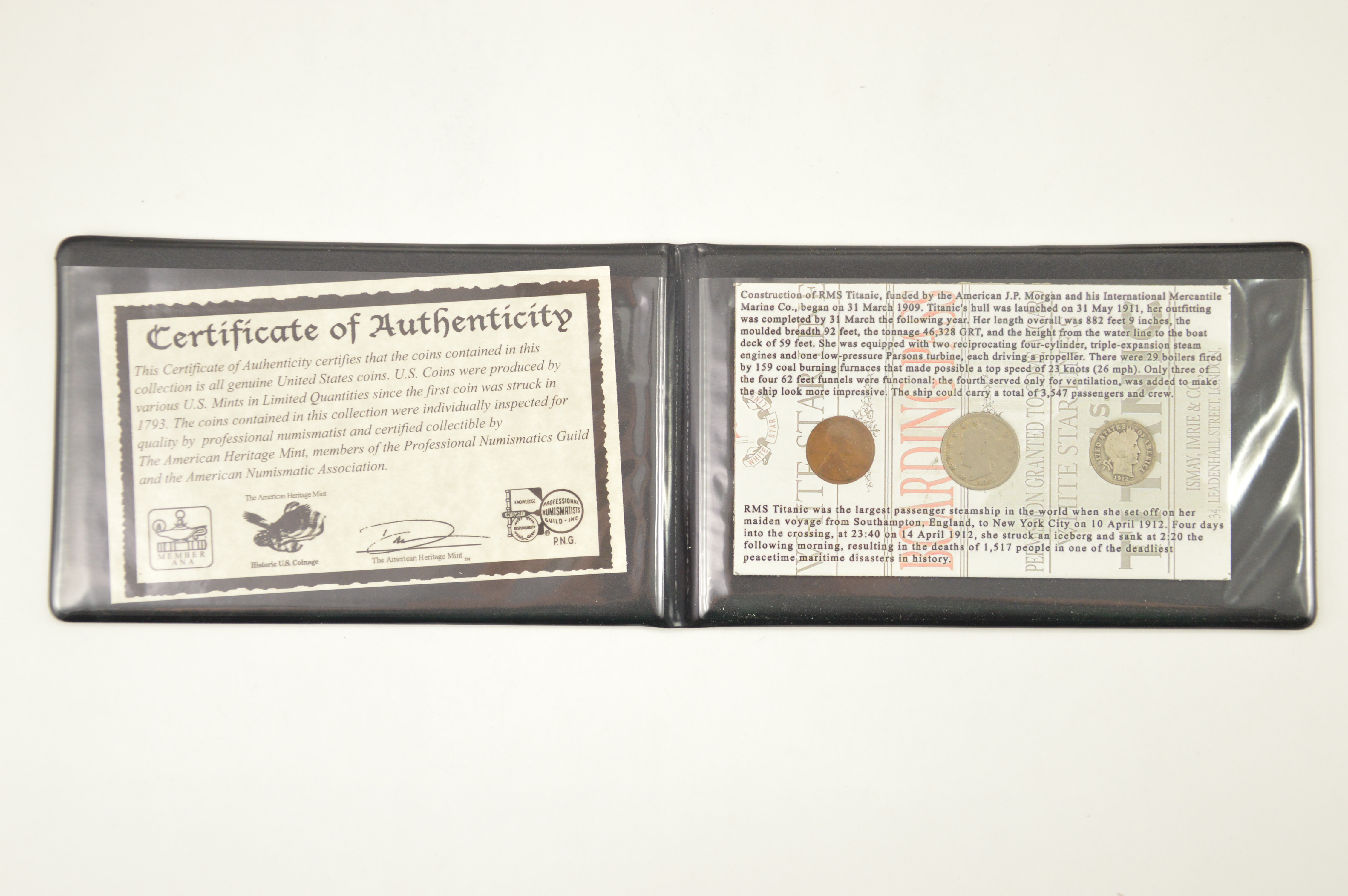 SILVER Coin Set Rare 1912 Titanic Voyage Coin Set Historic US ...