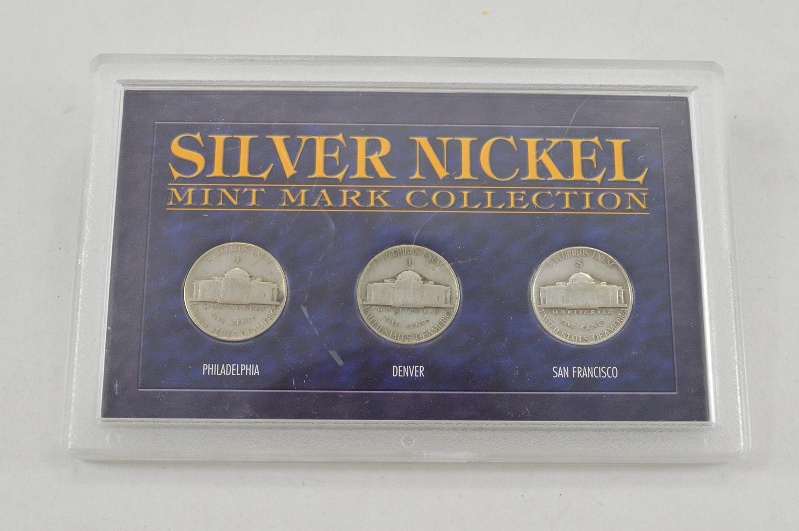 SILVER Coin Set Silver Nickel Mint Mark Collection Historic US ...