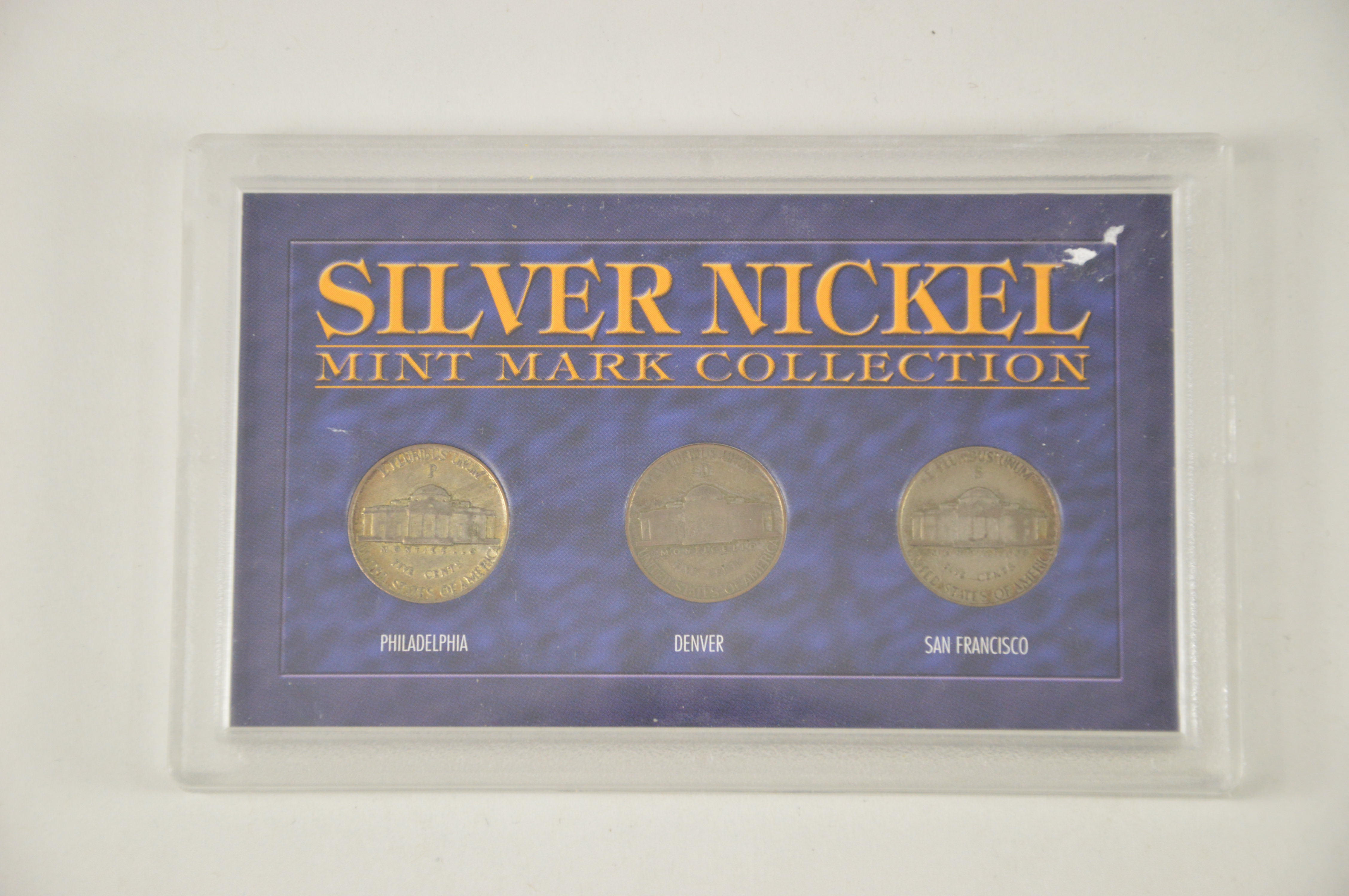 SILVER Coin Set Silver Nickel Mint Mark Collection Historic US ...