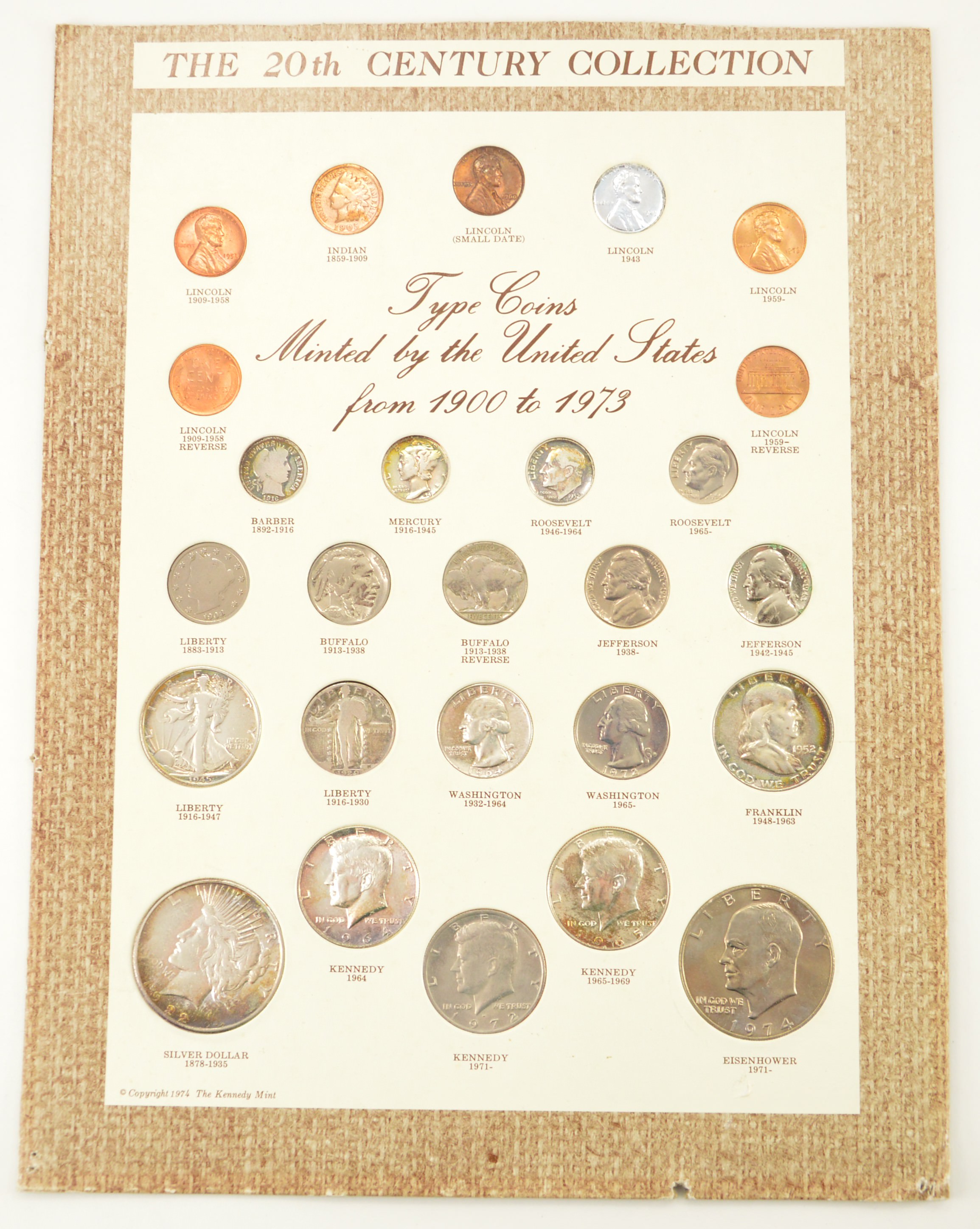 SILVER Coin Set The 20th Century Collection Historic US Collection ...