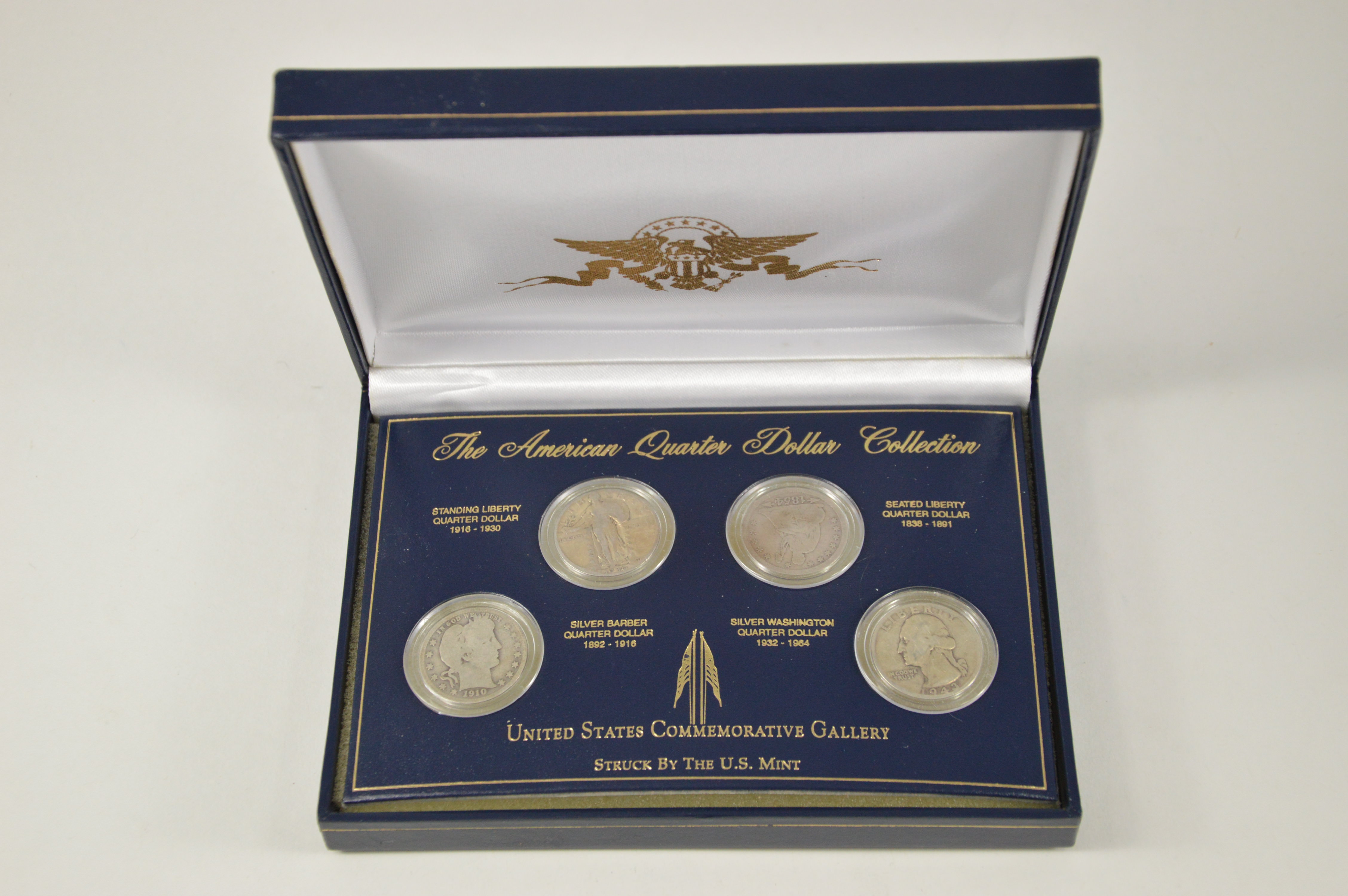SILVER Coin Set The American Quarter Dollar Collection Historic US ...