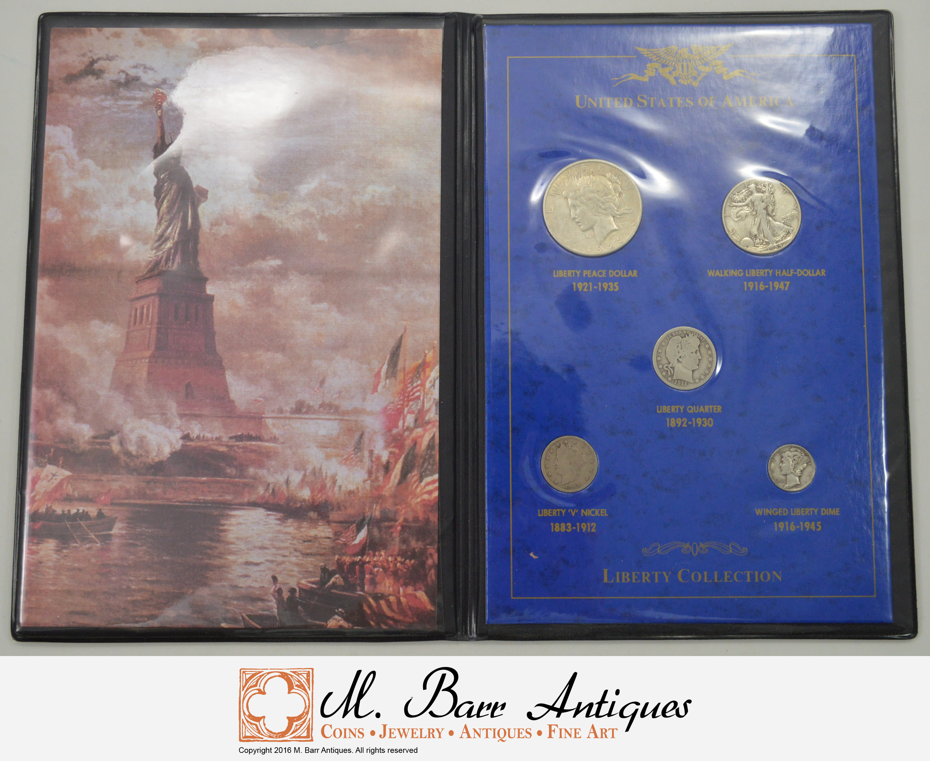 SILVER Coin Set United States of America Liberty Collection ...