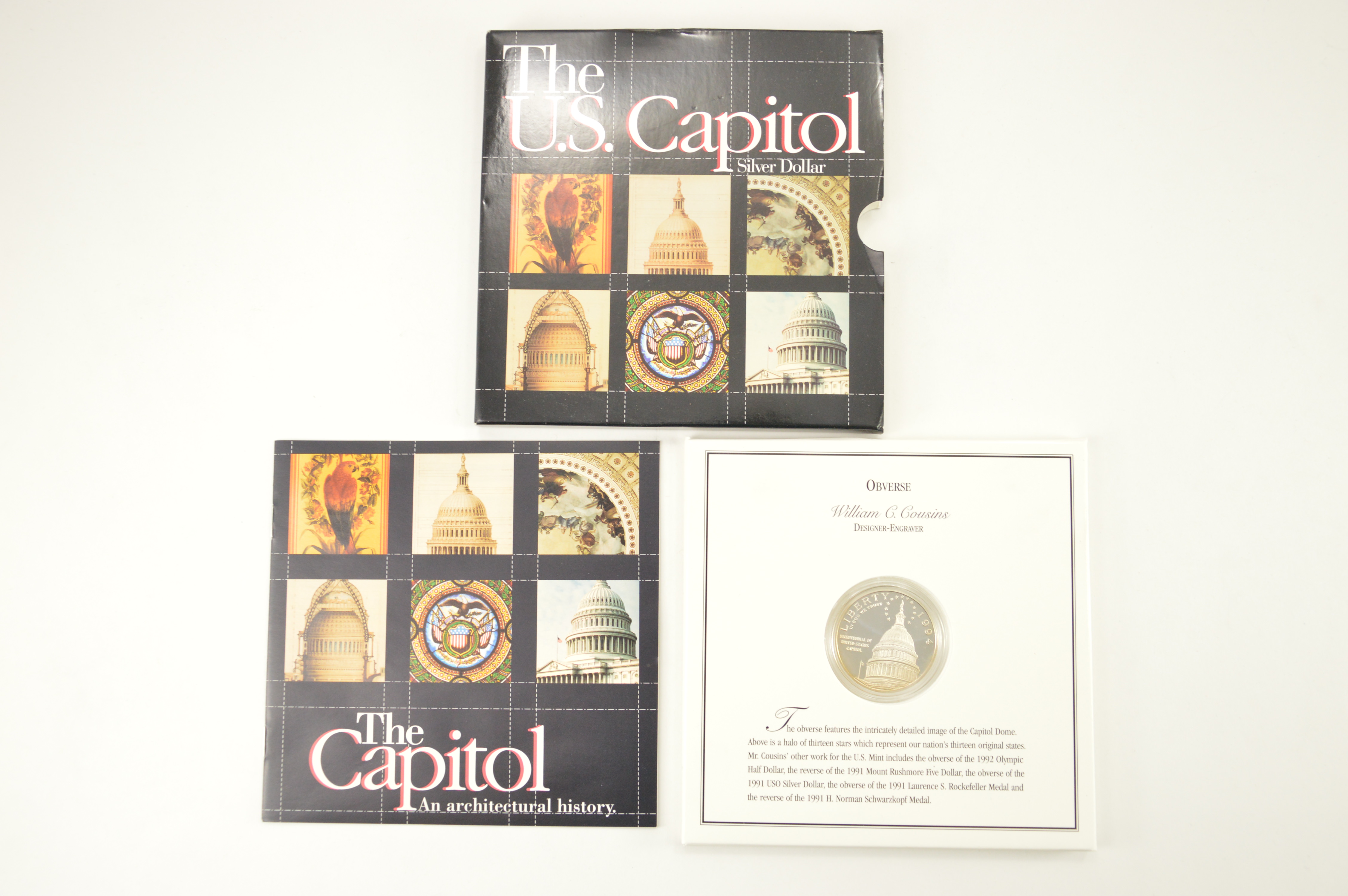 SILVER Coin Set U.S. Capitol Silver Dollar Historic US Collection ...