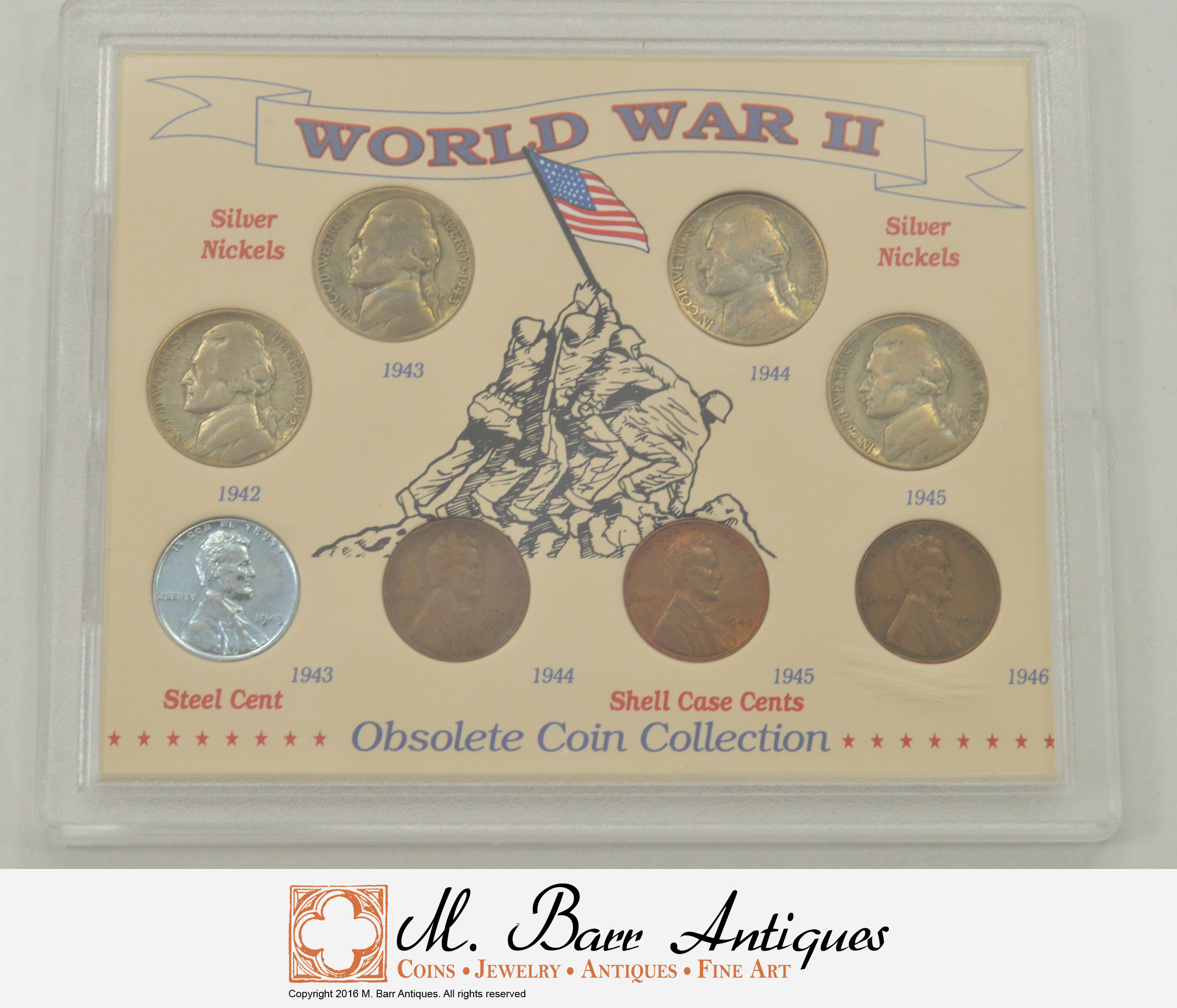 SILVER Coin Set World War II Obsolete**** Historic US Collection ...