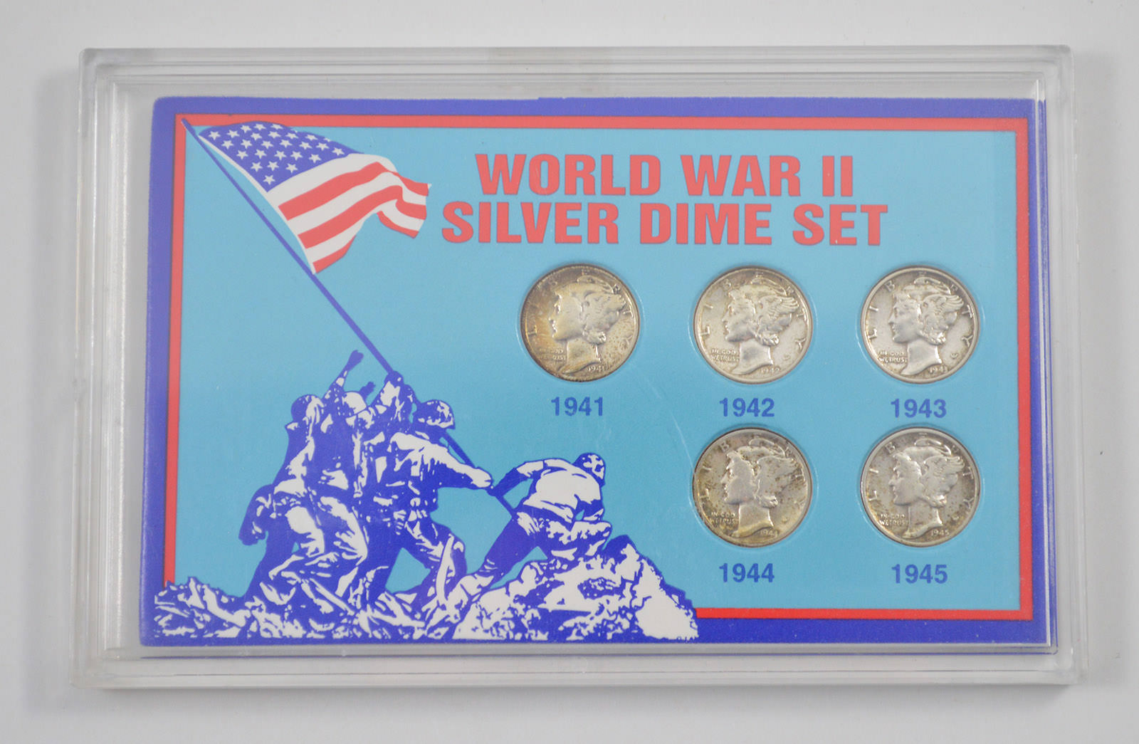 SILVER Coin Set World War II Silver Dime Set Historic US Collection ...