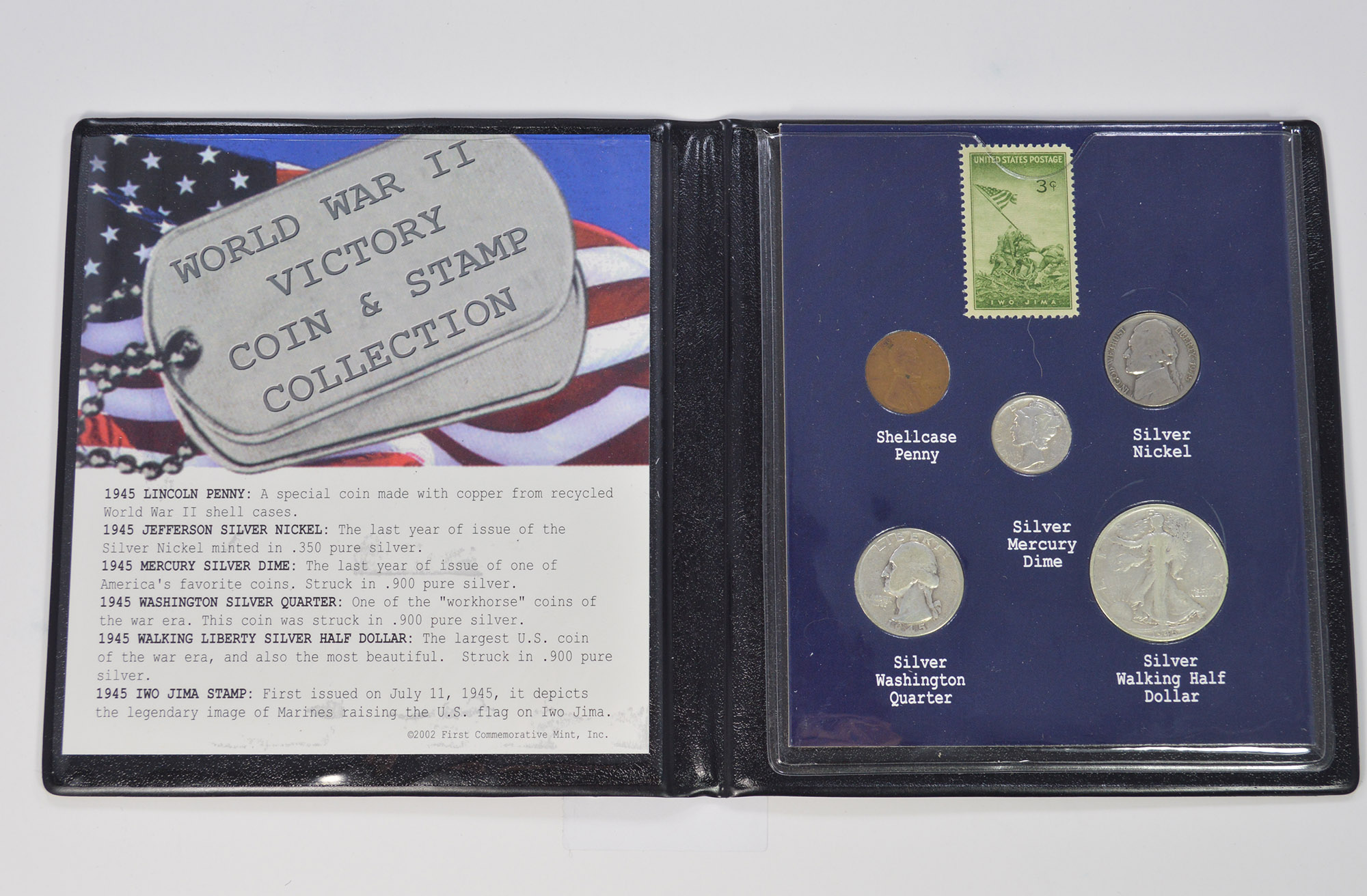 SILVER Coin Set World War II Victory Coin & Stamp Historic US ...