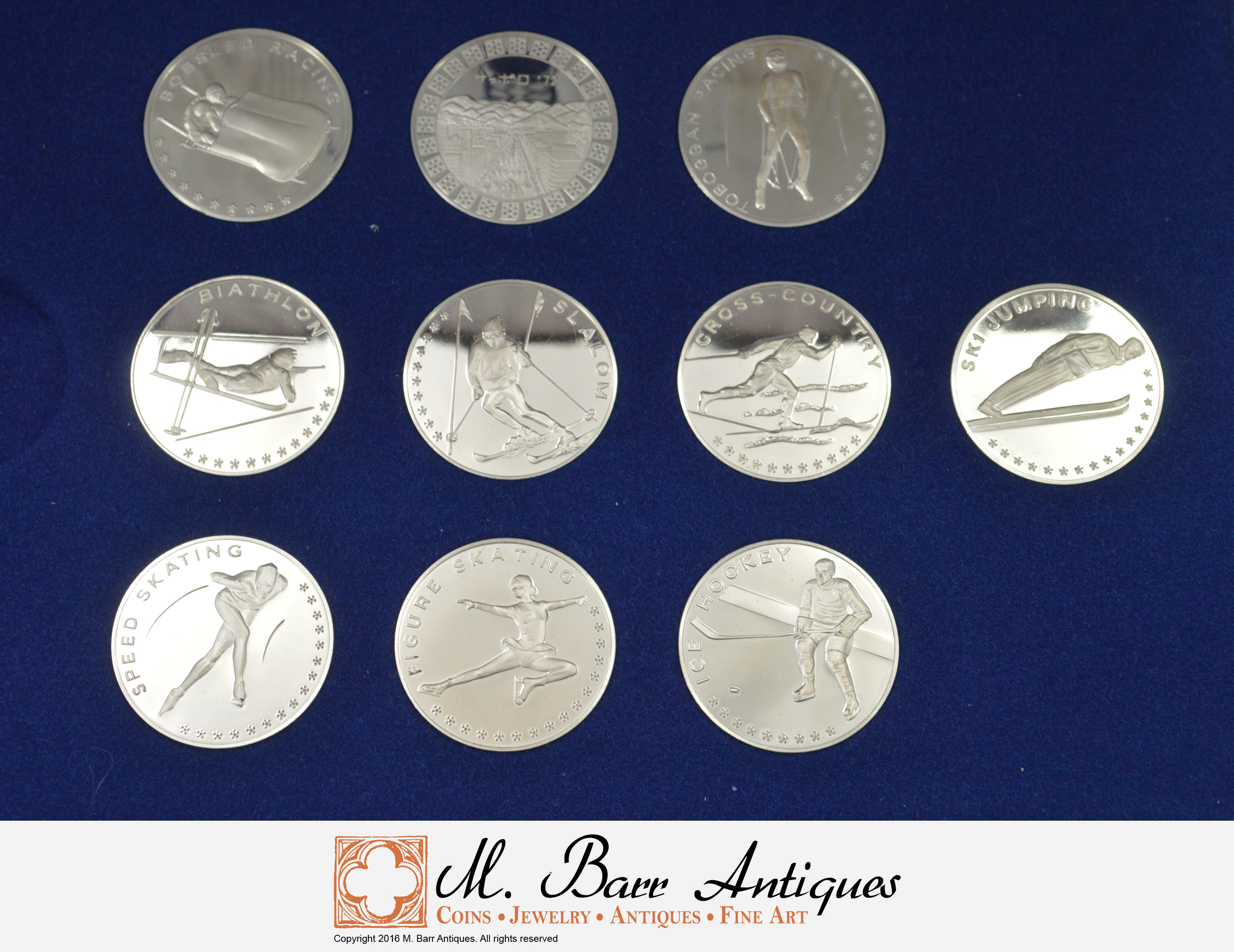 SILVER Coin Set XI Winter Olympics Silver Proof Set**** Historic US ...