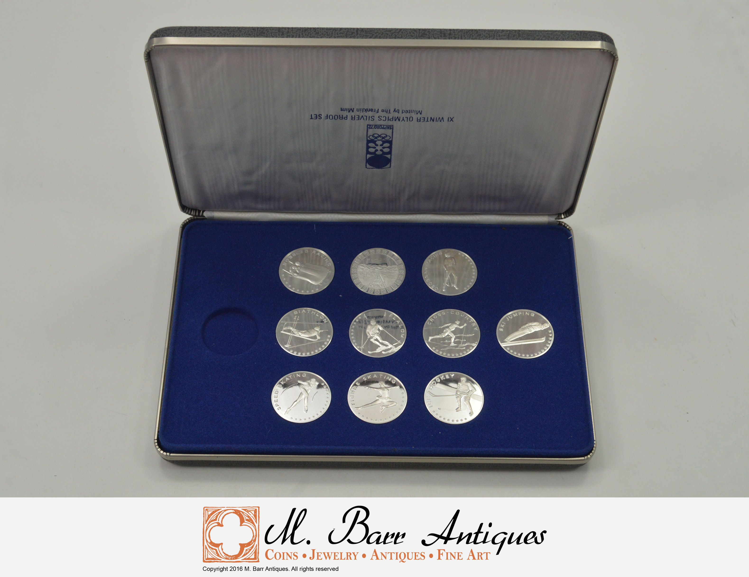 SILVER Coin Set XI Winter Olympics Silver Proof Set**** Historic US ...