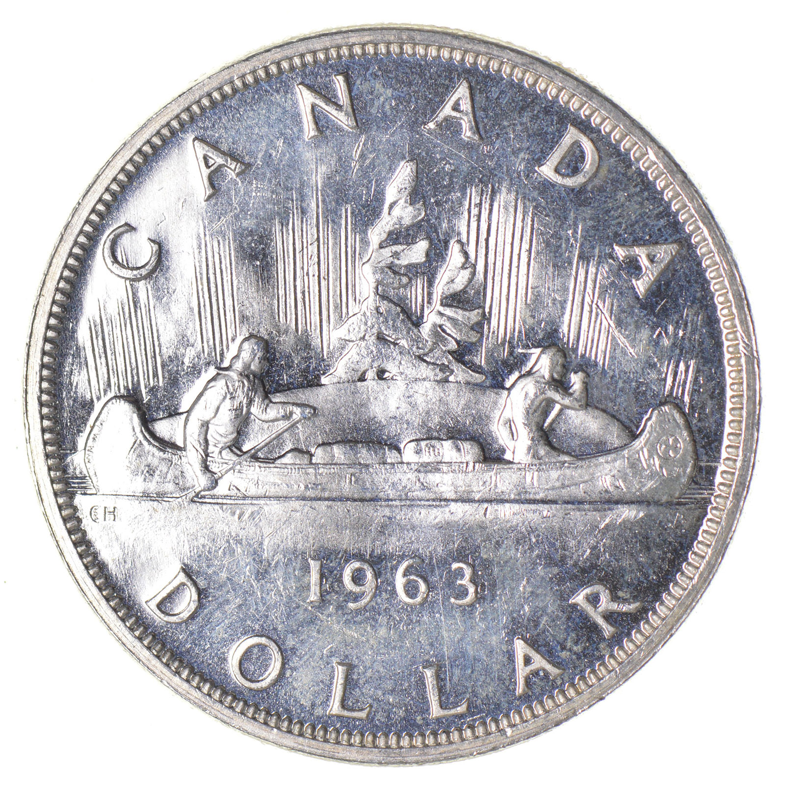 Silver Dollar 80% 1963 Canada Canadian ASW .60 Troy Ounces | Property Room
