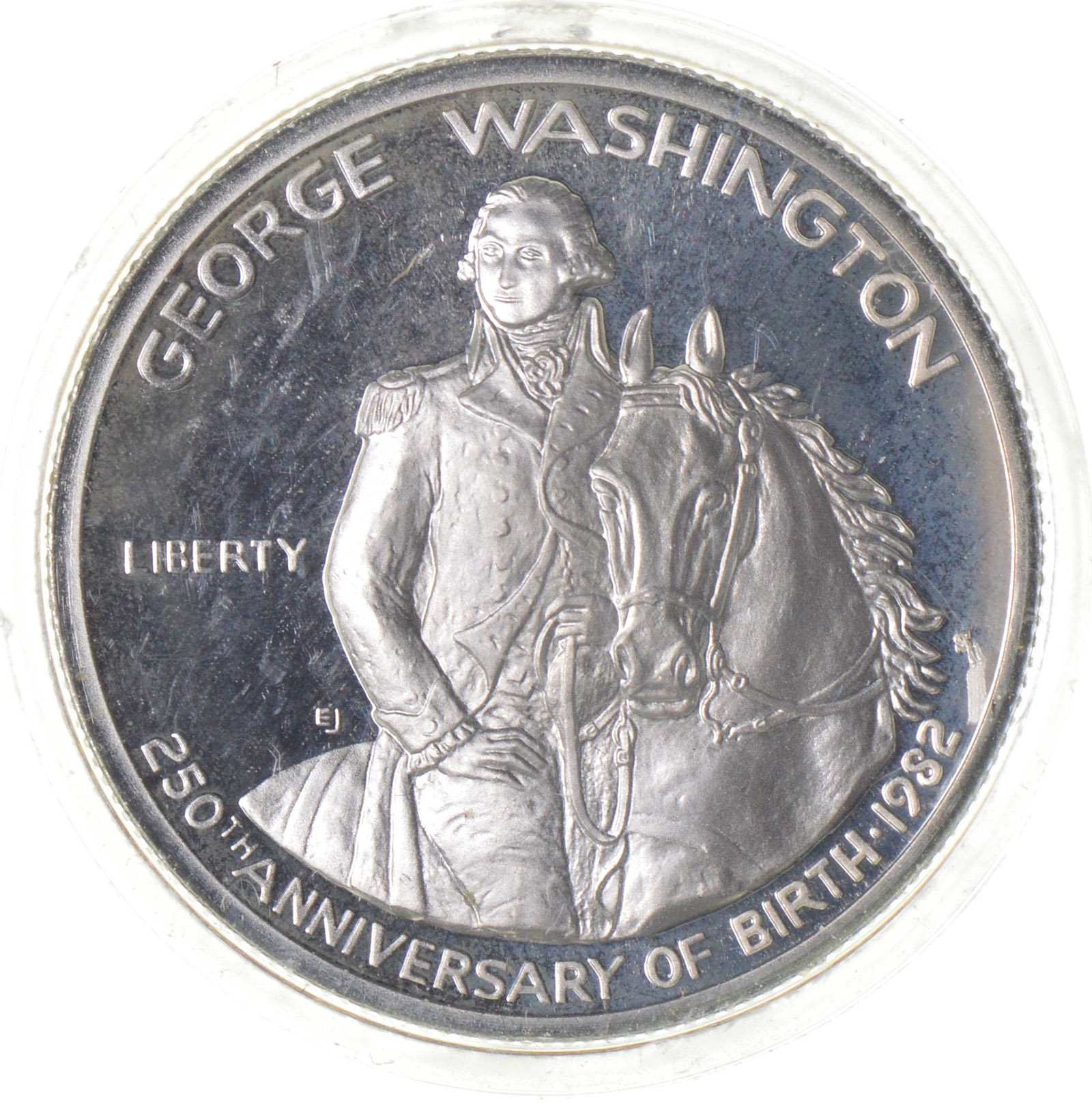 SILVER - George Washington - First US Modern Commemorative! - TOUGH ...