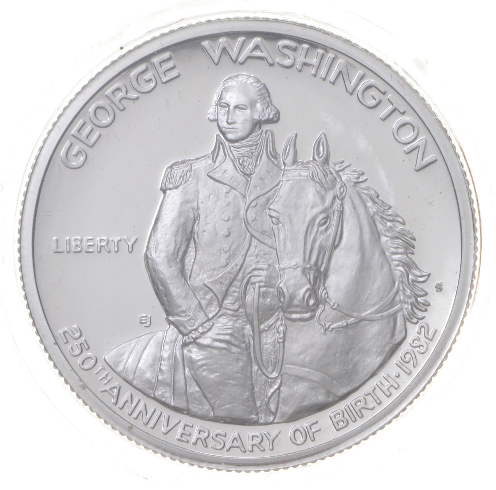 SILVER - George Washington - First US Modern Commemorative! - TOUGH ...