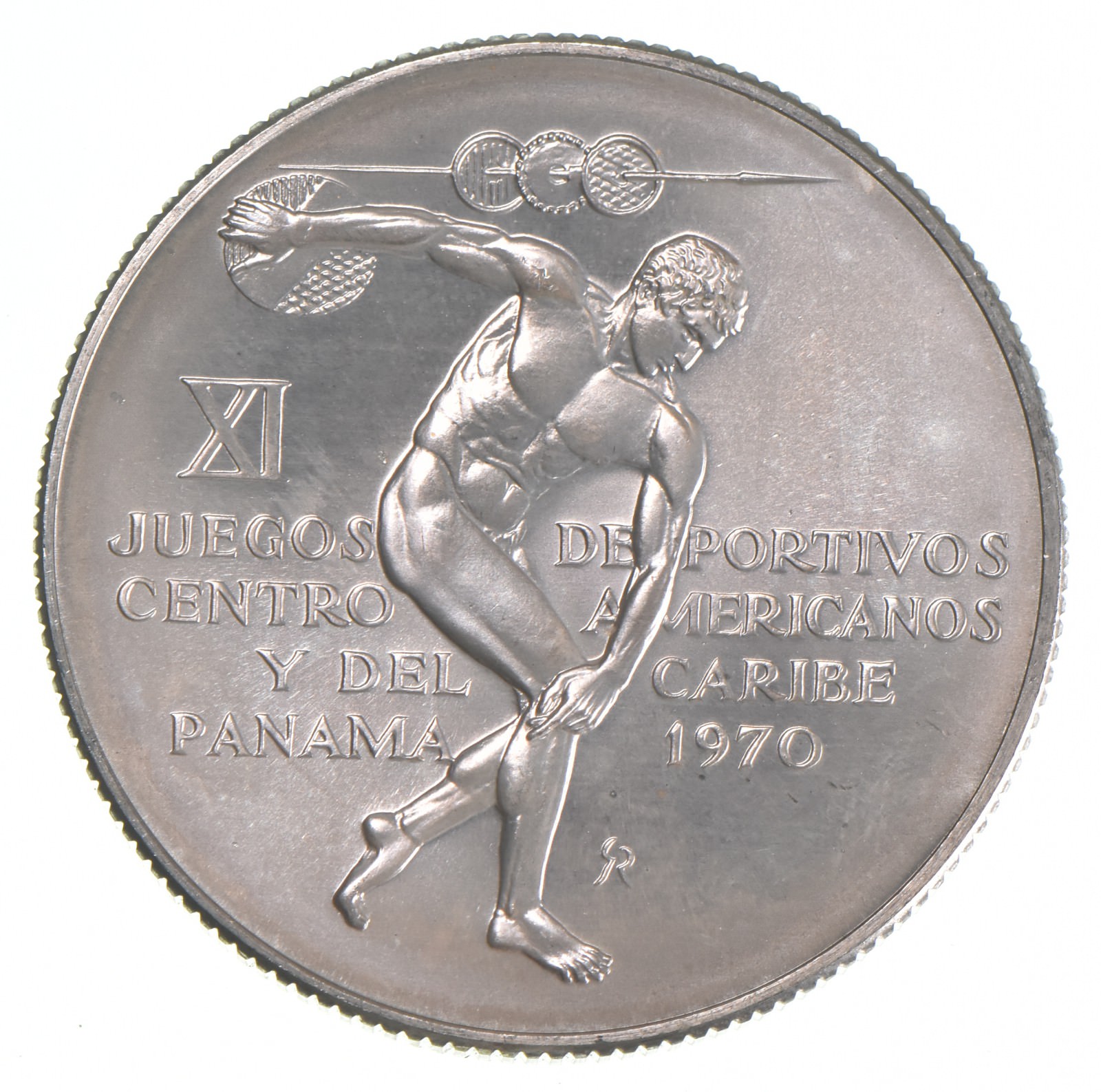 SILVER - HUGE - 1970 Panama 5 Balboas - World Silver Coin | Property Room