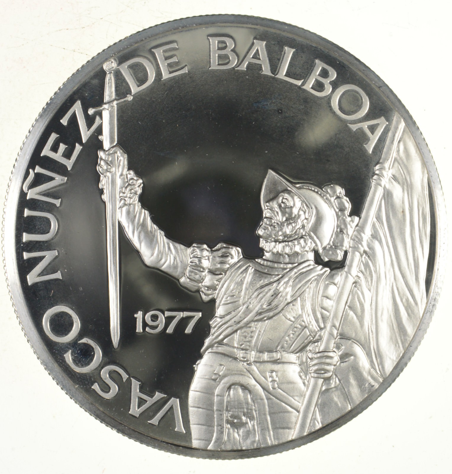 SILVER - HUGE - 1977 Panama 20 Balboas - World Silver Coin | Property Room