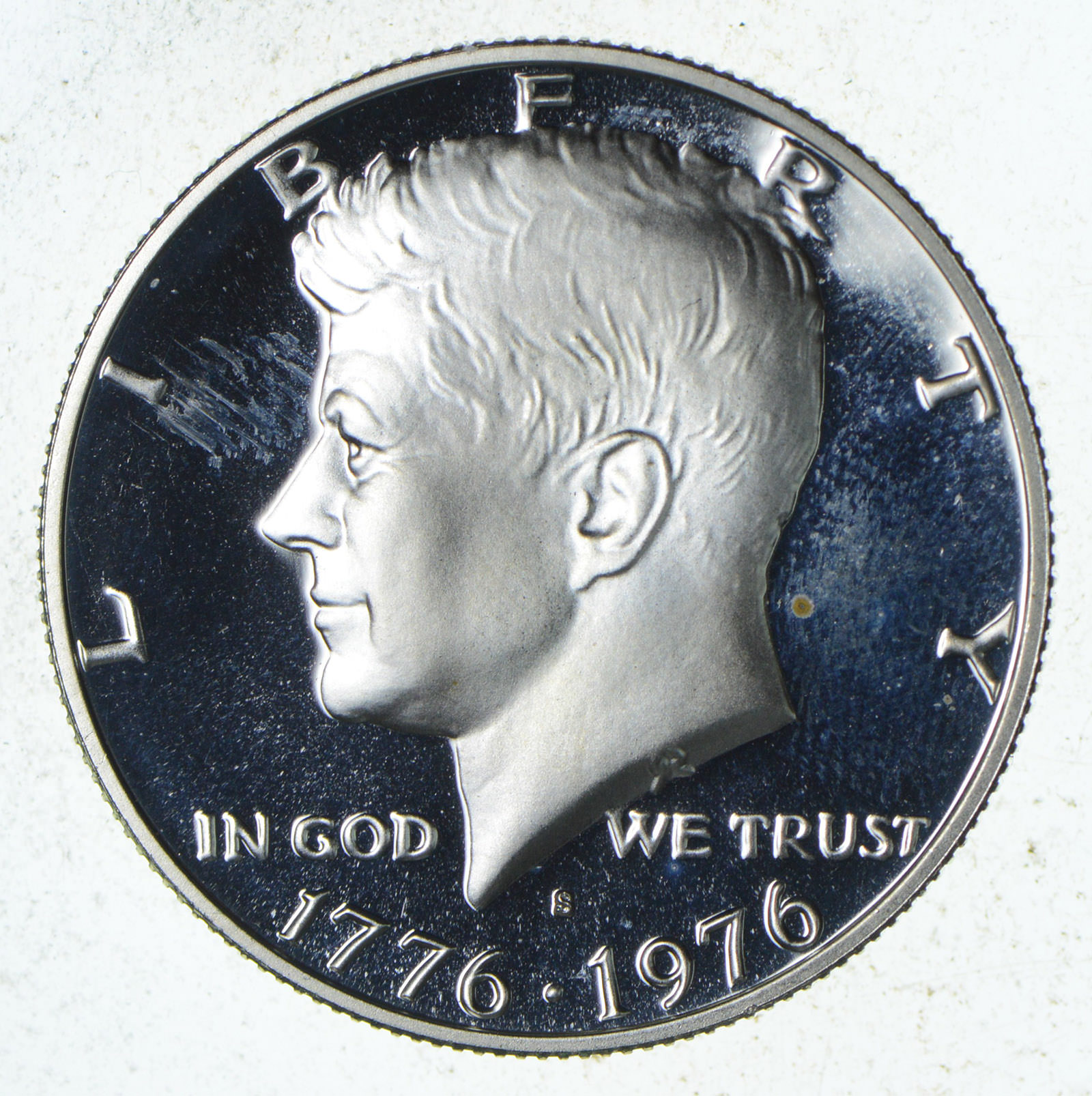 Silver Proof 1776 1976 Bicentennial Kennedy Proof Silver Half Dollar