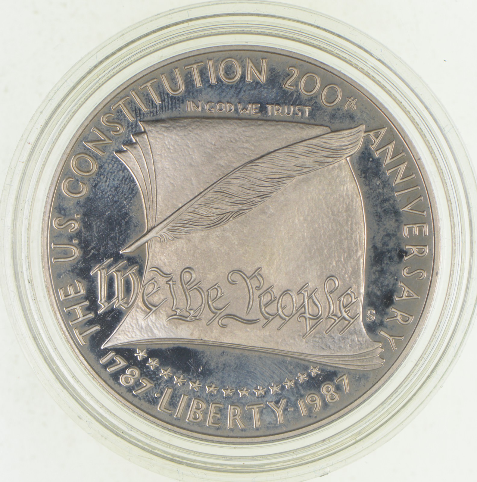 SILVER Proof 1987-S U.S. Constitution Bicentennial Commemorative US ...
