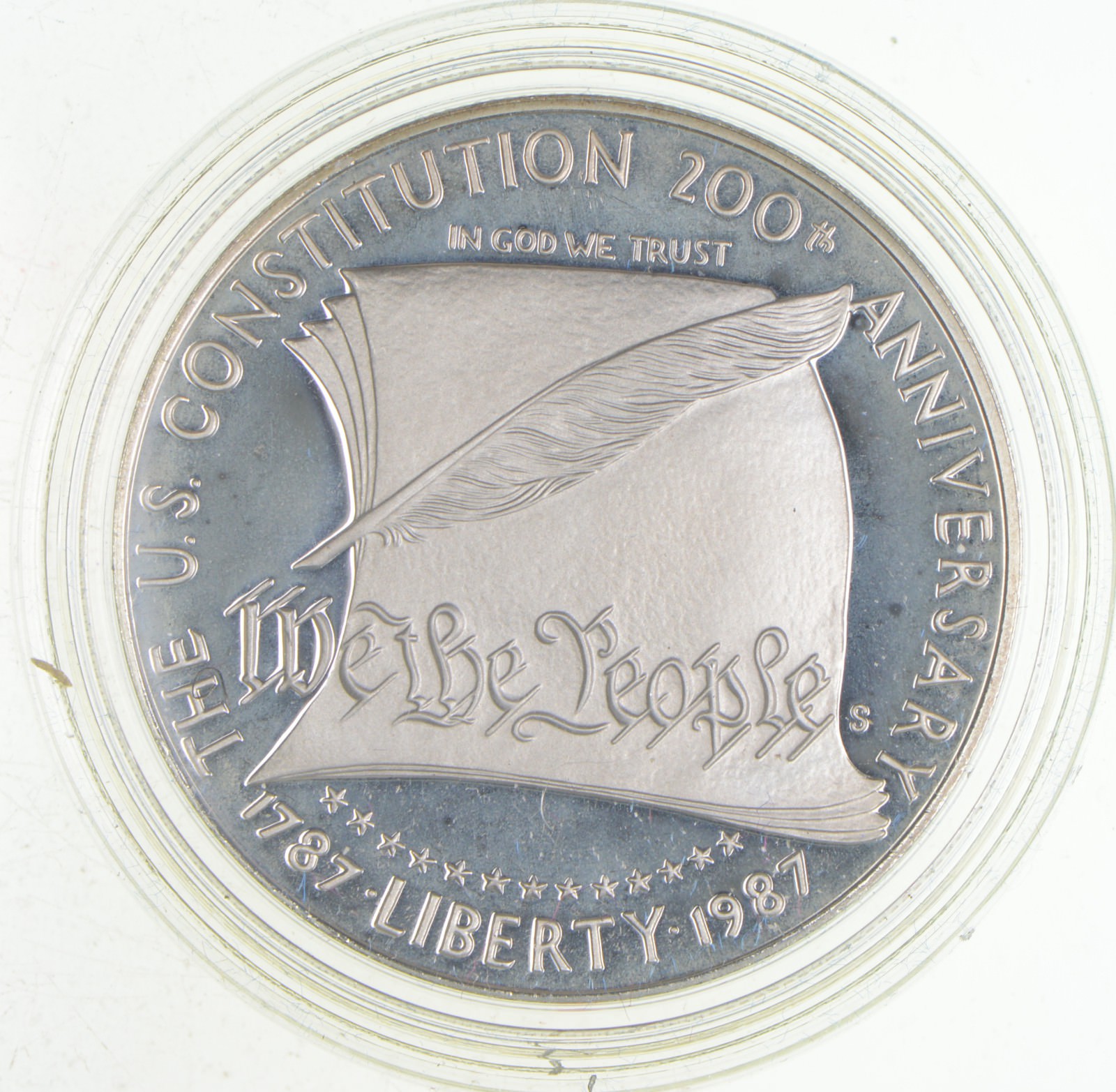 SILVER Proof 1987-S U.S. Constitution Bicentennial Commemorative US ...