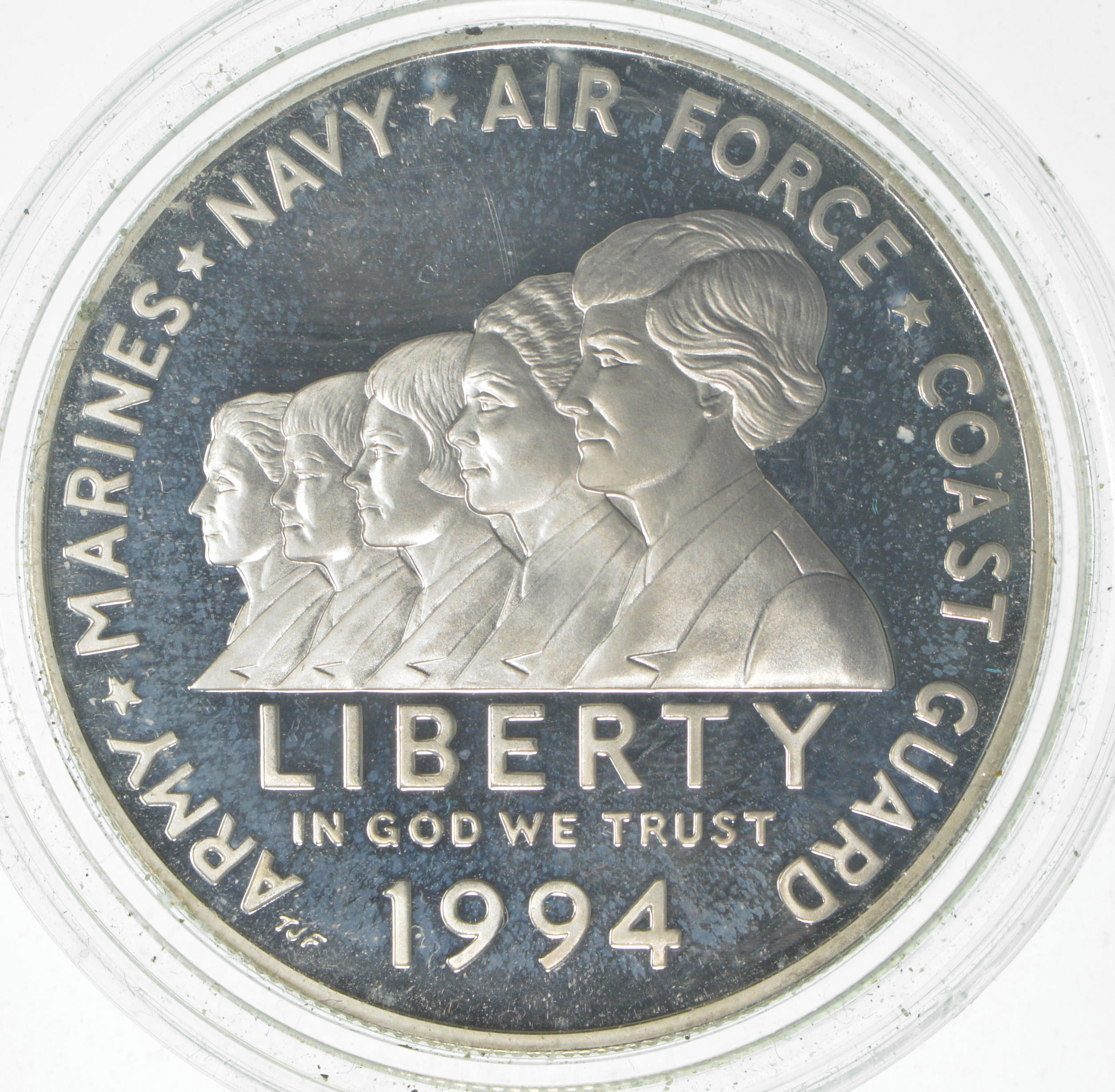 SILVER Proof 1994-P Women In Military Service Commemorative US Silver ...