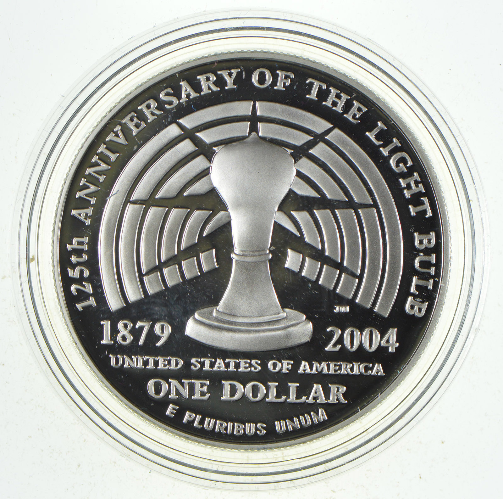 SILVER Proof 2004-P Thomas Edison 125th Anniversary of Lightbulb ...