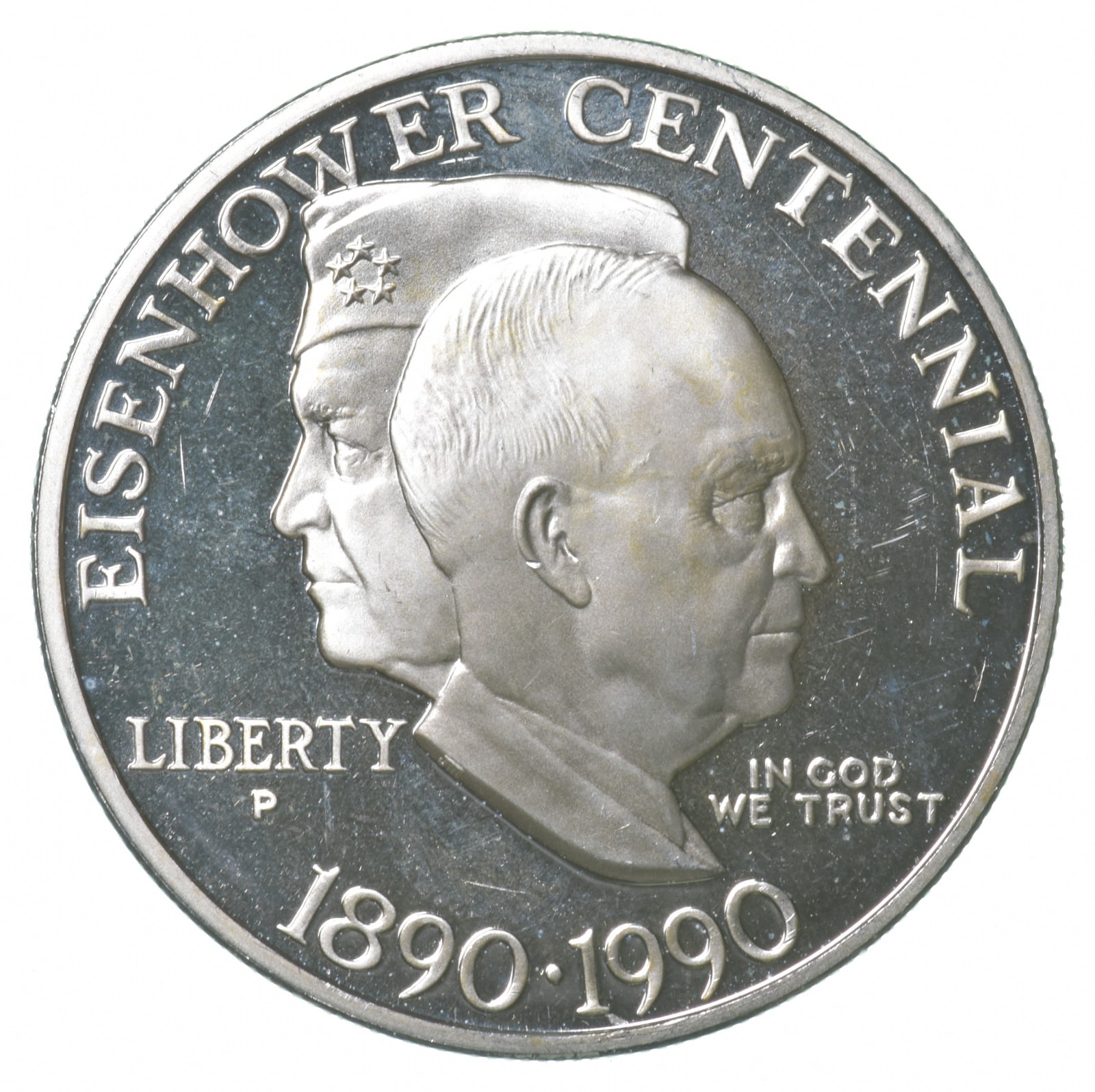 SILVER Proof President Dwight Eisenhower CentennialCommemorative US ...