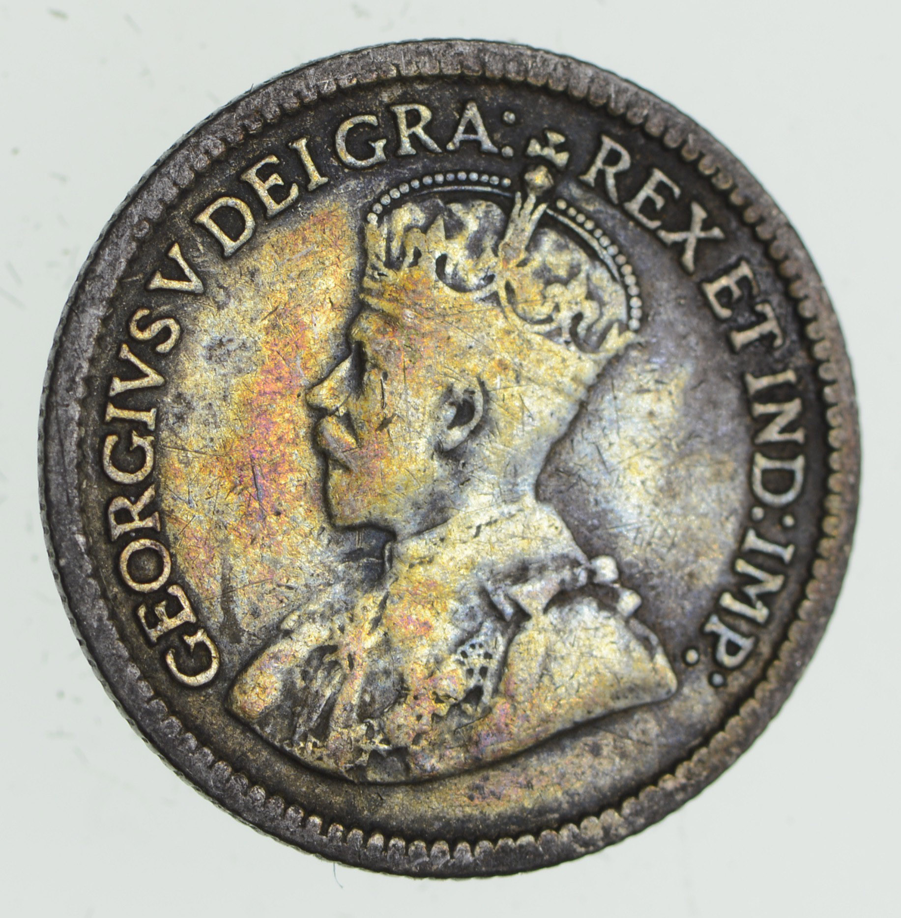 SILVER Roughly The Size Of A Dime 1913 Canada 5 Cents World SILVER Roughly The Size Of A Dime 1913 Canada 5 Cents World