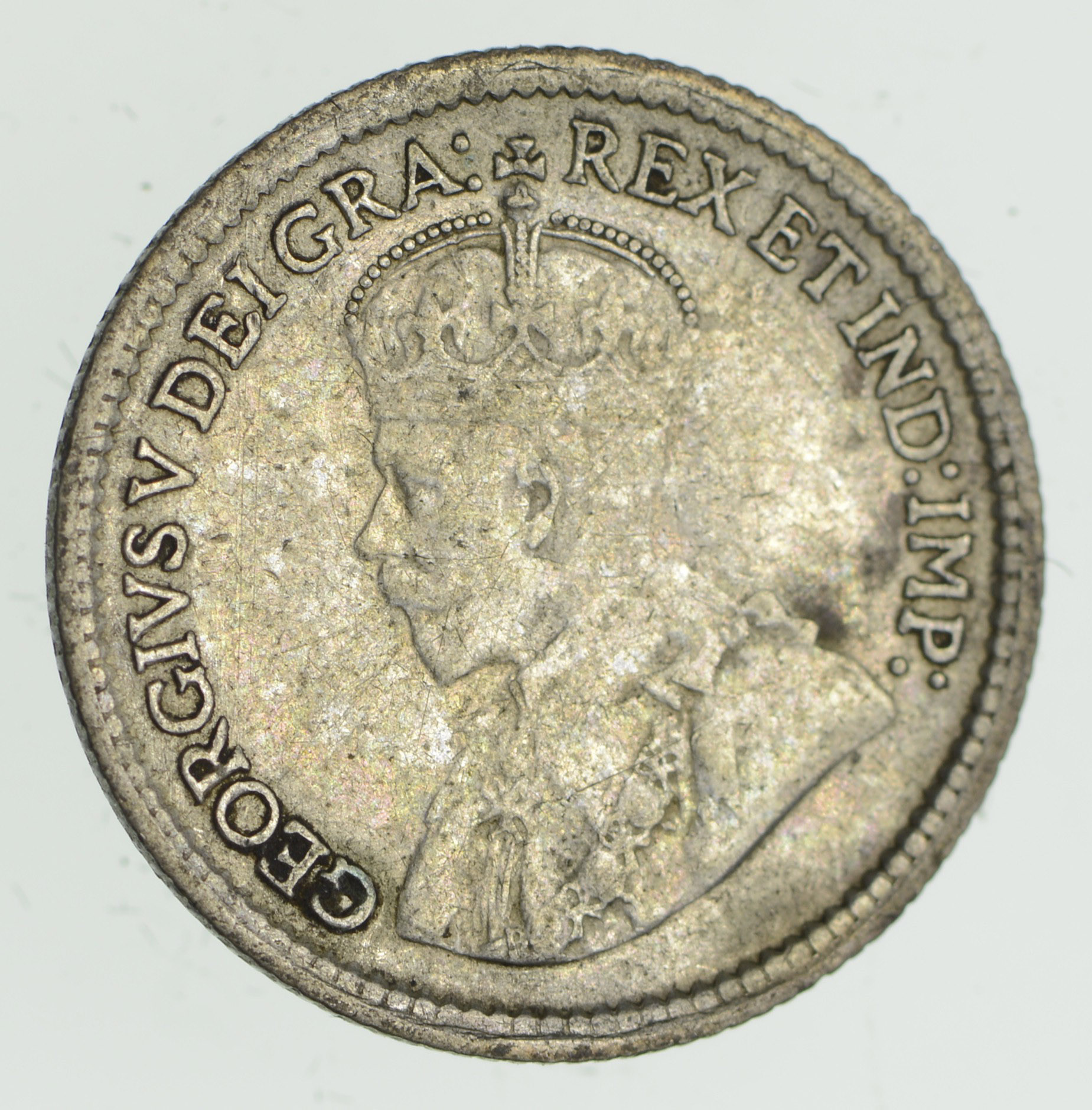 SILVER - Roughly the Size of a Dime - 1920 Canada 5 Cents - World ...