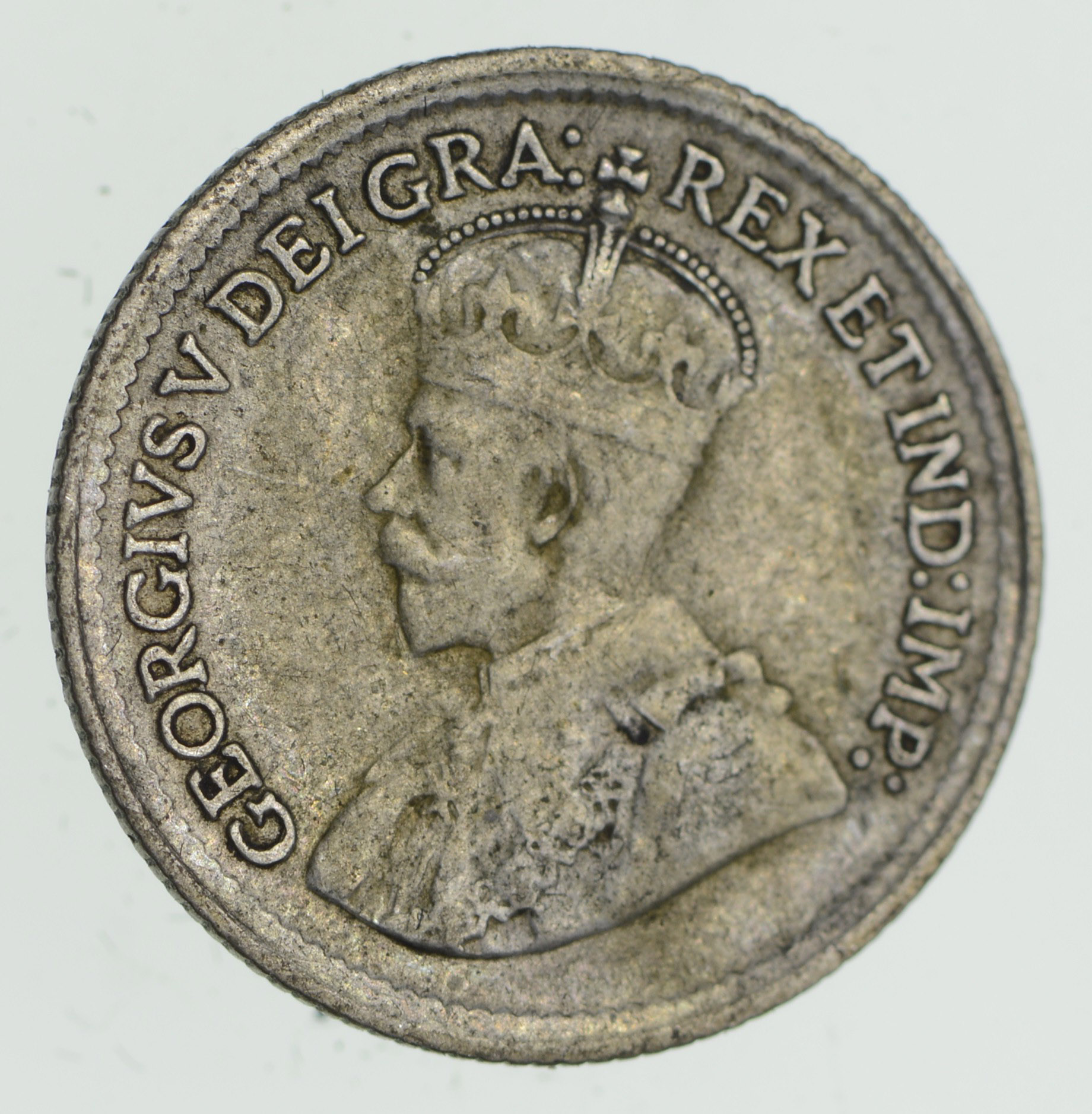 SILVER - Roughly the Size of a Dime - 1920 Canada 5 Cents - World ...