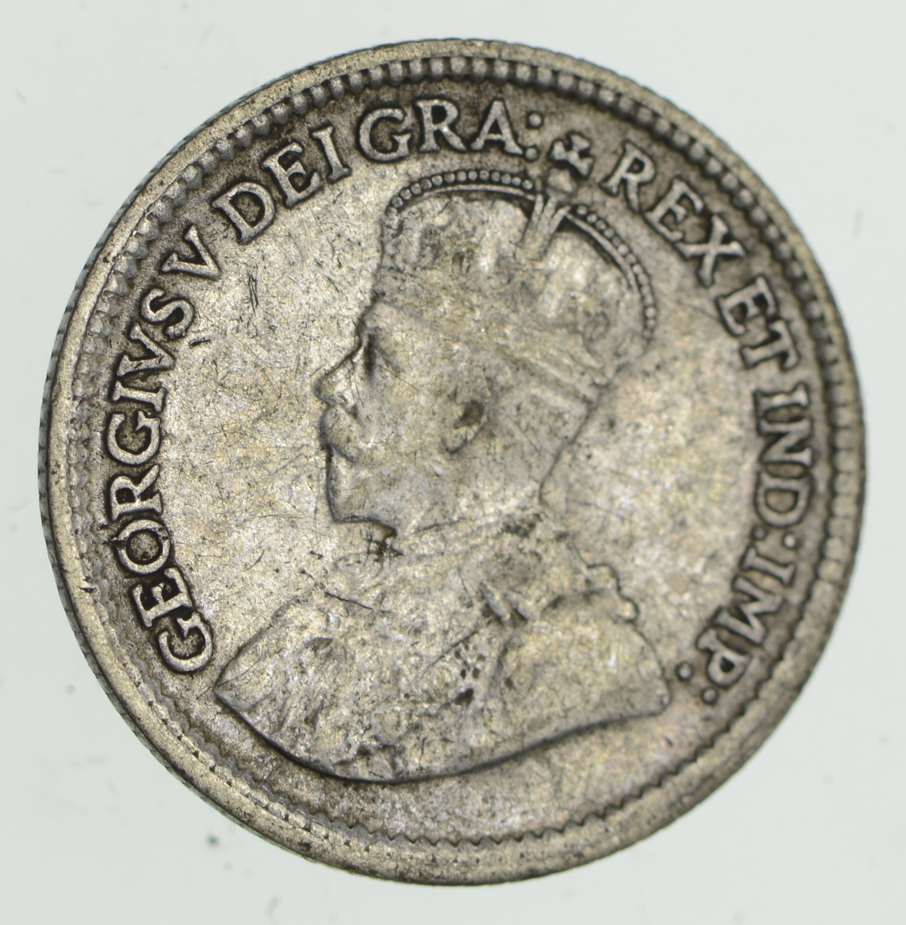SILVER - Roughly the Size of a Dime - 1920 Canada 5 Cents - World ...