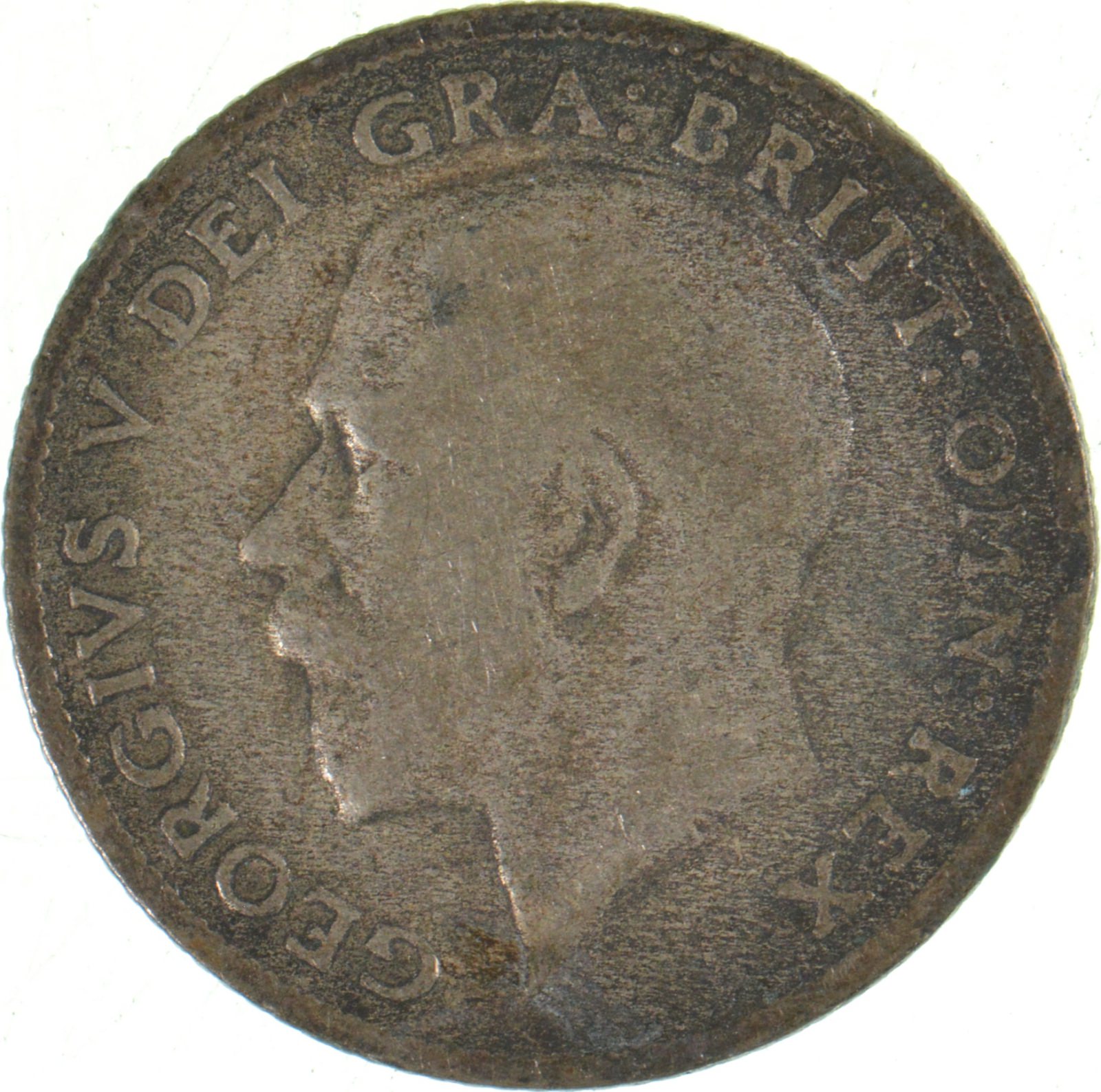 SILVER - Roughly the Size of a Dime - 1922 Great Britain 6 Pence ...