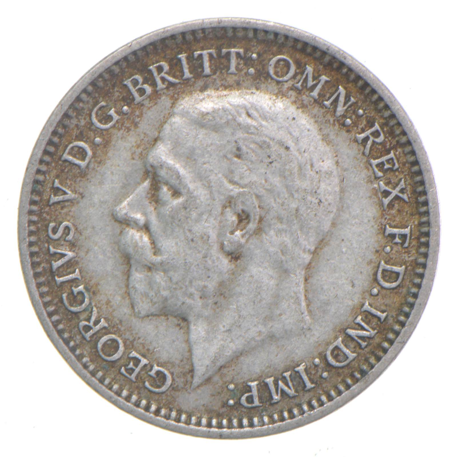 SILVER - Roughly the Size of a Dime - 1932 Great Britain 3 Pence ...