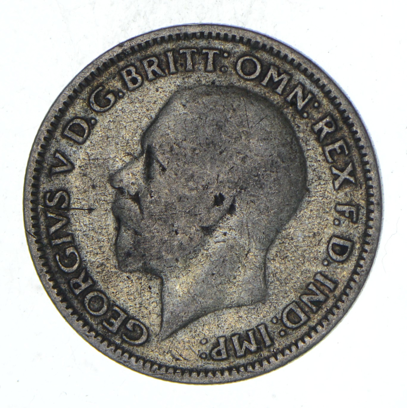 SILVER - Roughly the Size of a Dime - 1935 Great Britain 6 Pence ...