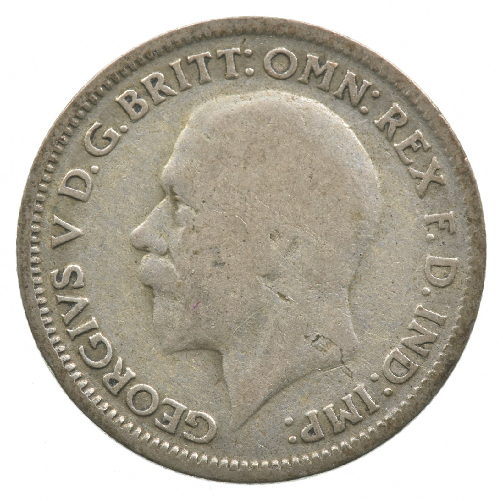 SILVER - Roughly the Size of a Dime - 1935 Great Britain 6 Pence ...