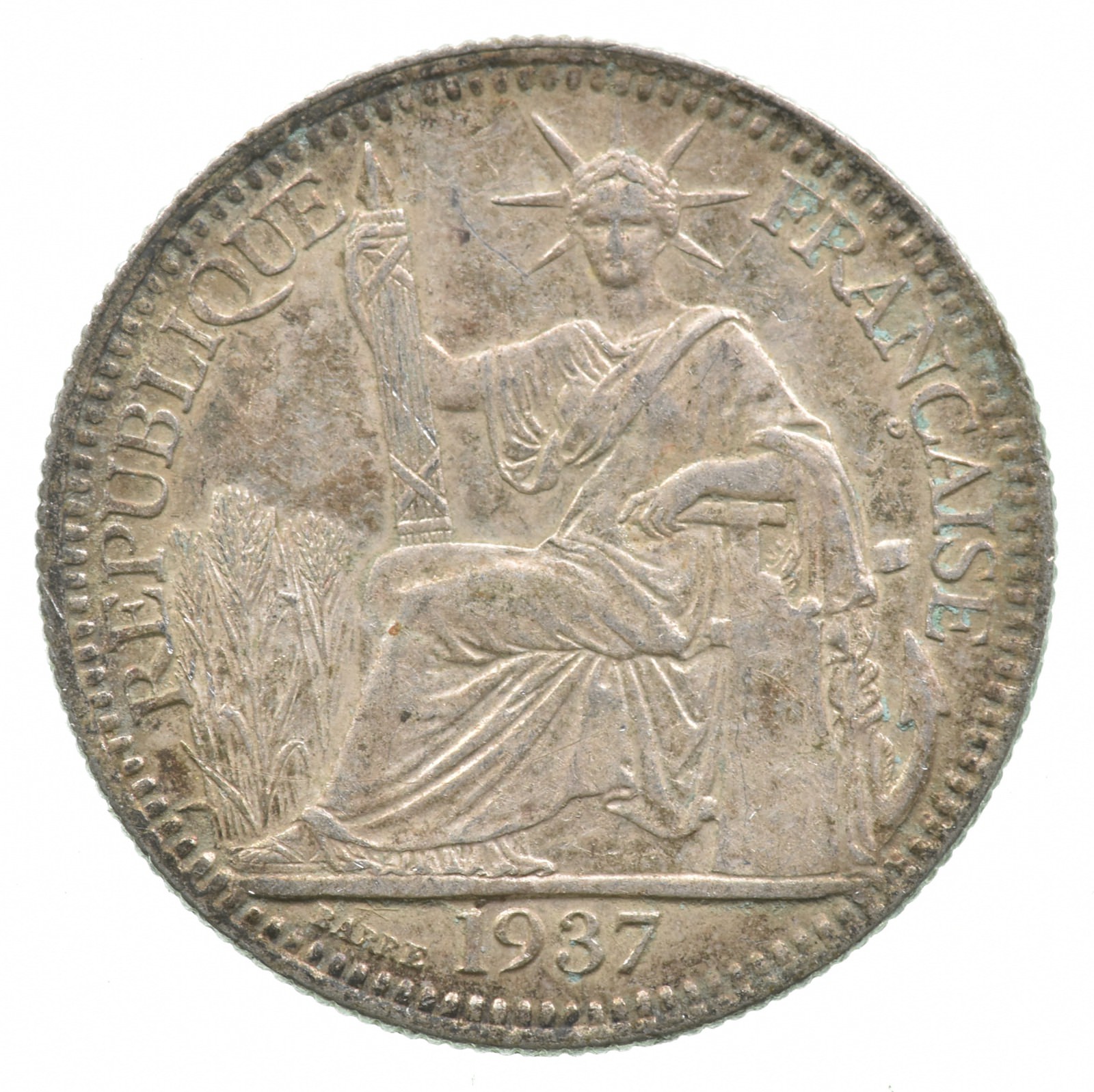 SILVER - Roughly the Size of a Dime - 1937 France 10 Centimes - World ...