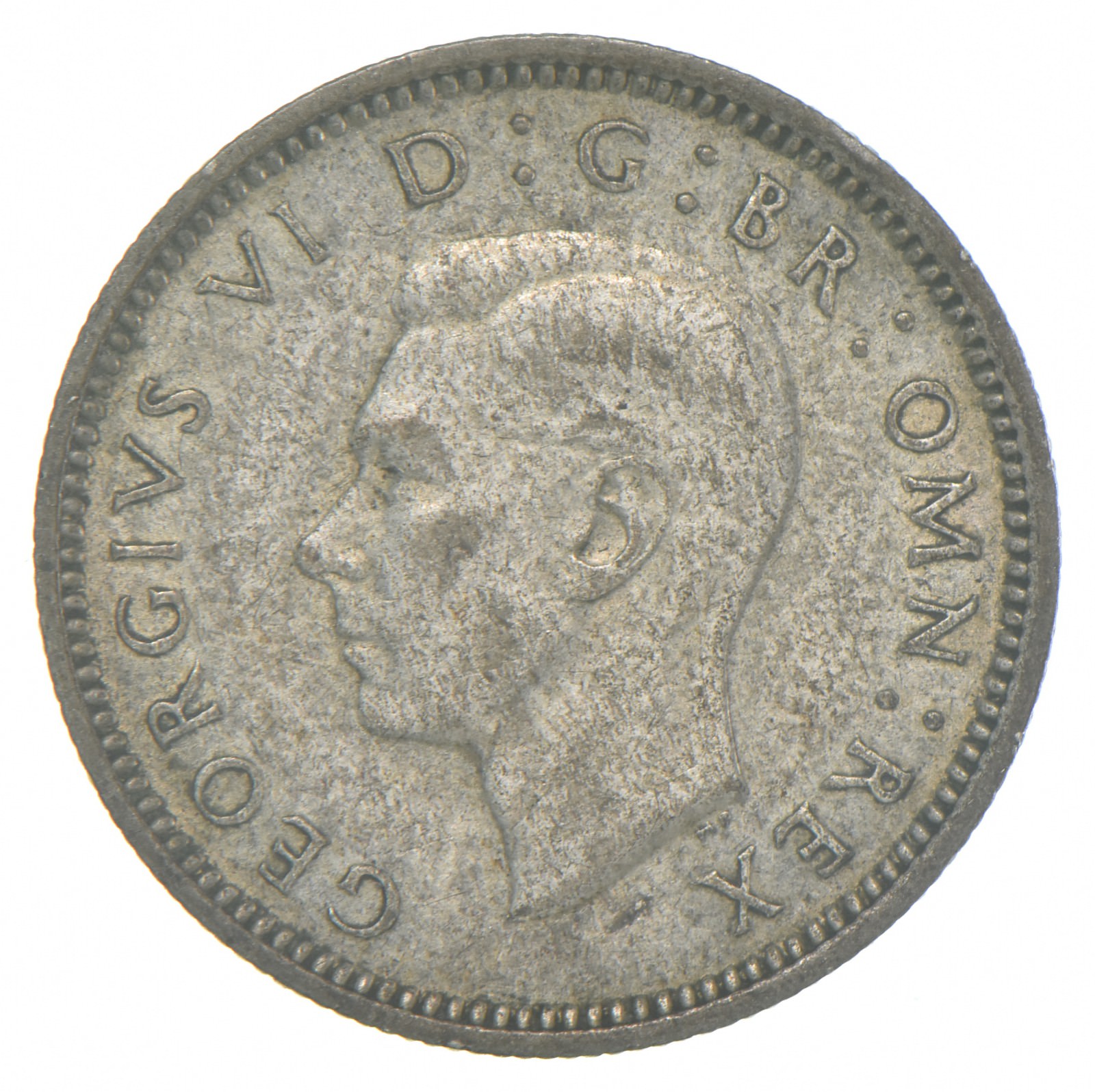 SILVER - Roughly the Size of a Dime - 1940 Great Britain 6 Pence ...