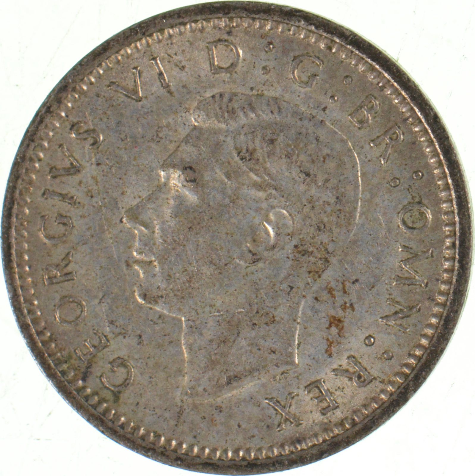 SILVER - Roughly the Size of a Dime - 1942 Great Britain 3 Pence ...