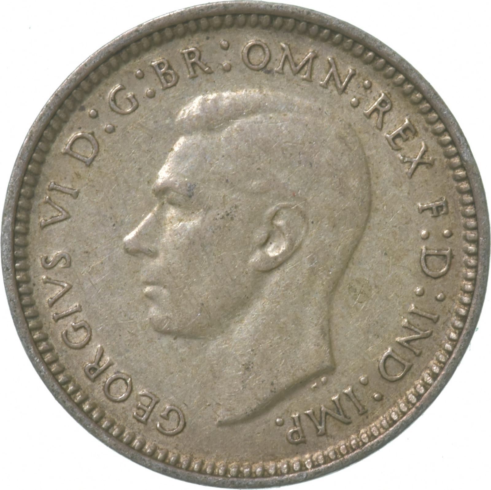 SILVER - Roughly the Size of a Dime - 1943 Australia 3 Pence - World ...