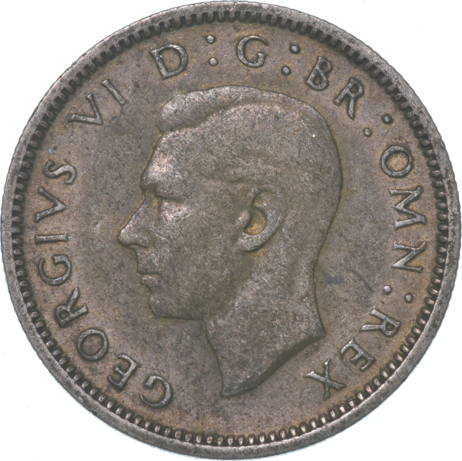 SILVER - Roughly the Size of a Dime - 1946 Great Britain 6 Pence ...