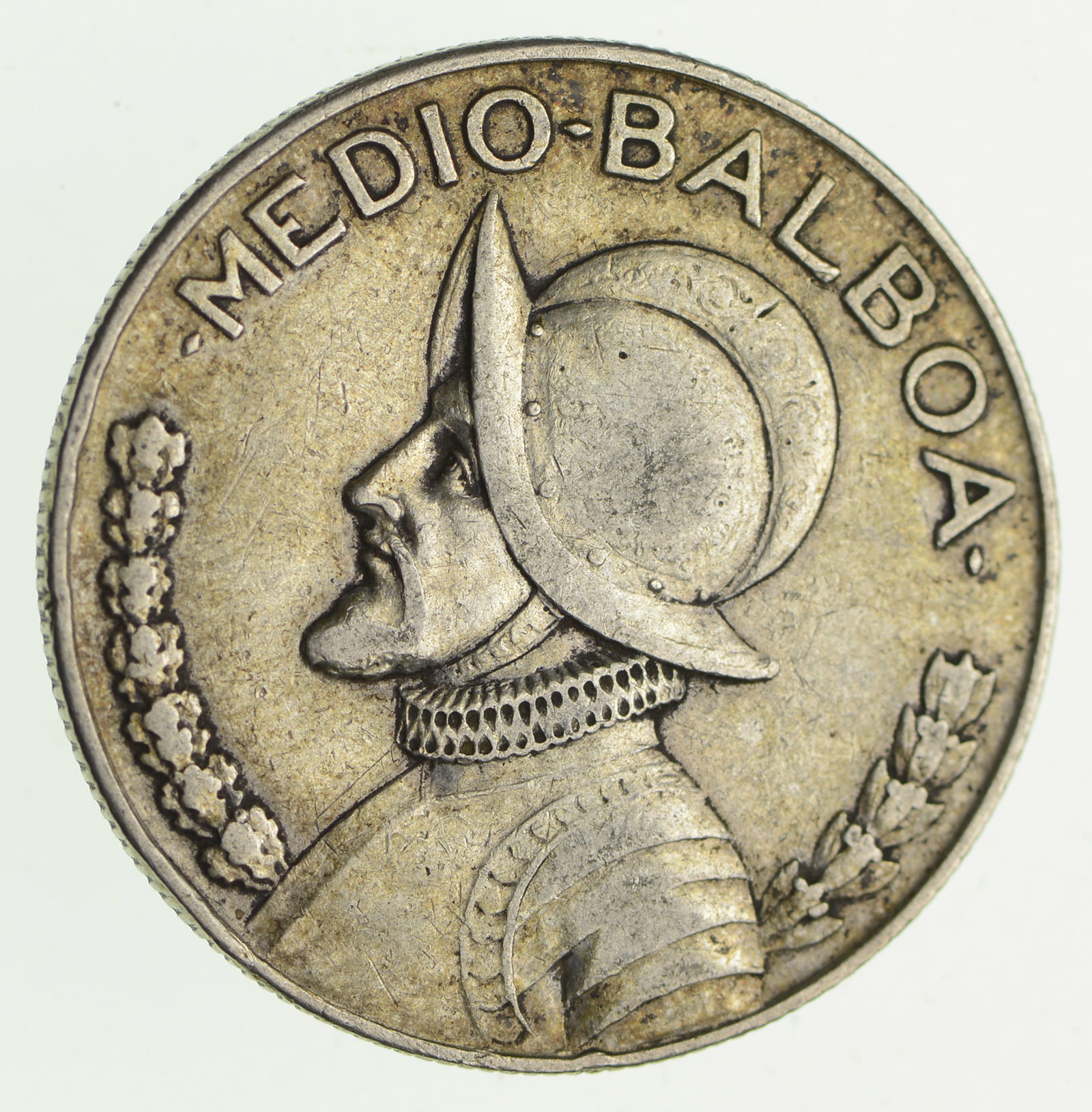 SILVER - Roughly the Size of a Half Dollar - 1930 Panama 1/2 Balboa ...