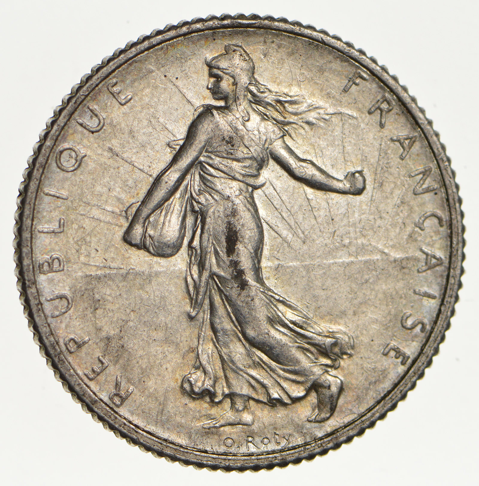 SILVER - Roughly the Size of a Nickel - 1919 France 1 Franc - World ...