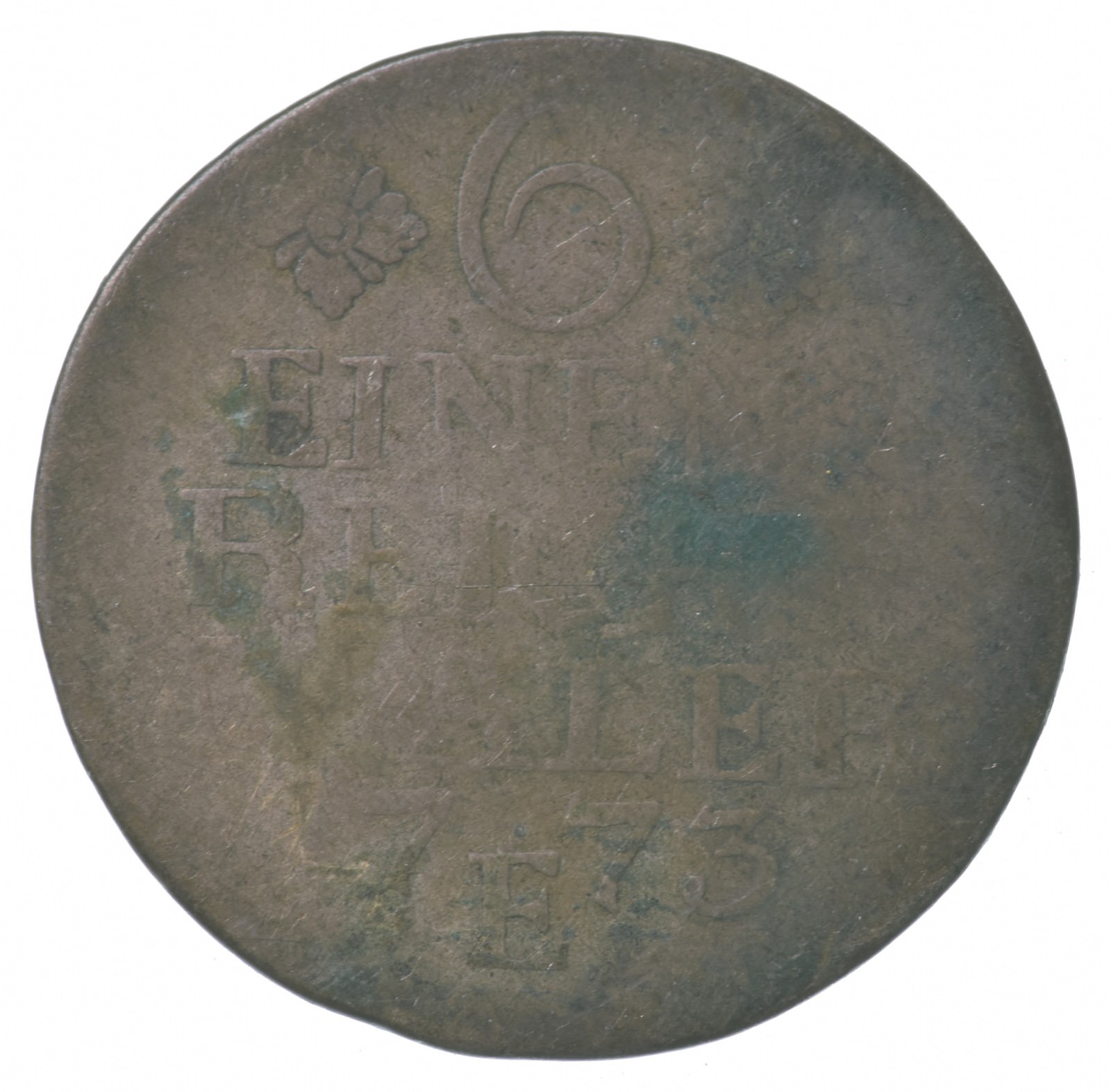 SILVER - Roughly the Size of a Quarter - 1773 Germany 1/6 Reichsthaler ...