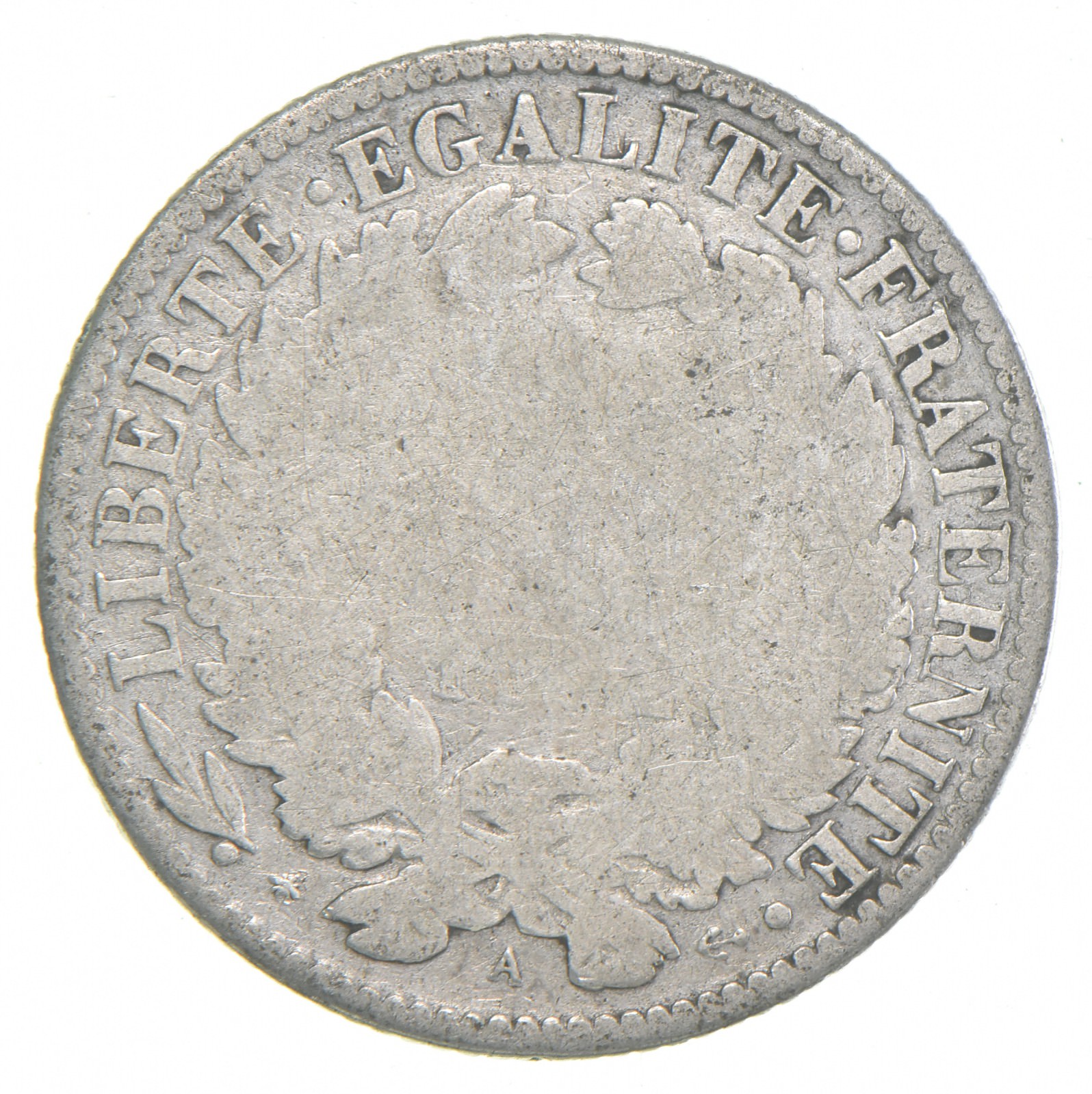 SILVER - Roughly the Size of a Quarter - 1871-1895 France 1 Franc ...