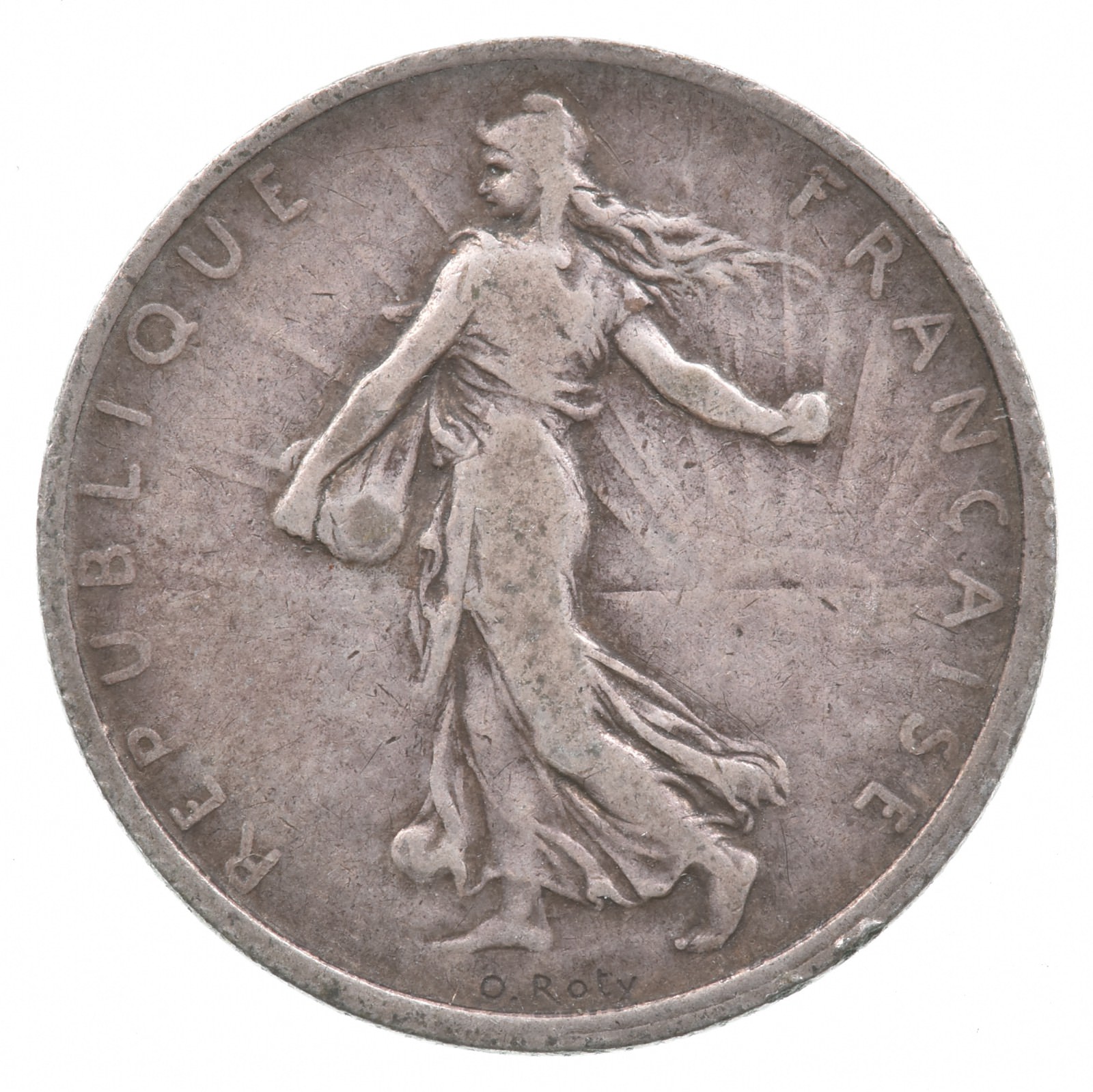 SILVER - Roughly the Size of a Quarter - 1904 France 1 Franc - World ...